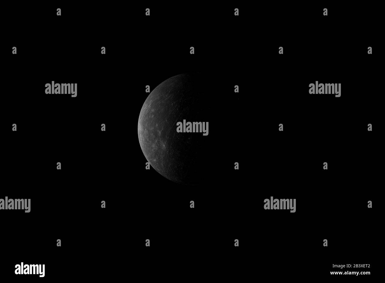 Mercury planet rotating in the outer space. 3d render Stock Photo - Alamy