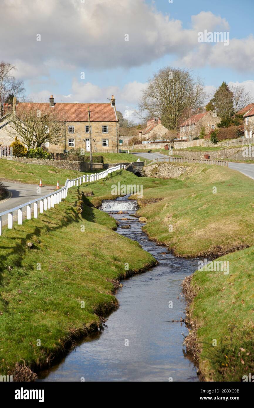 Hutton le Hole, one of the many picturesque villages in the North ...