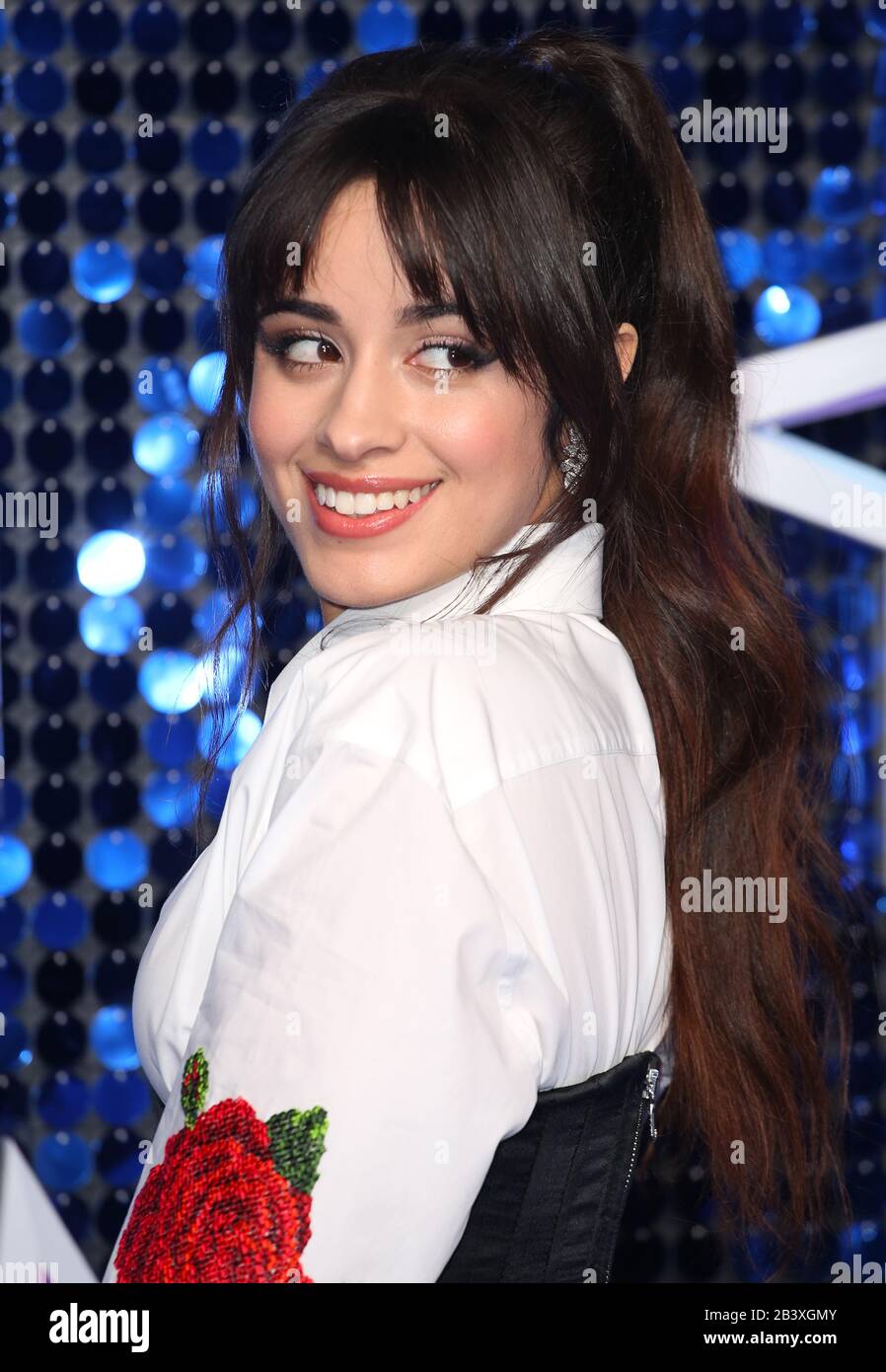 Camila cabello attends global awards 2020 hi-res stock photography and ...