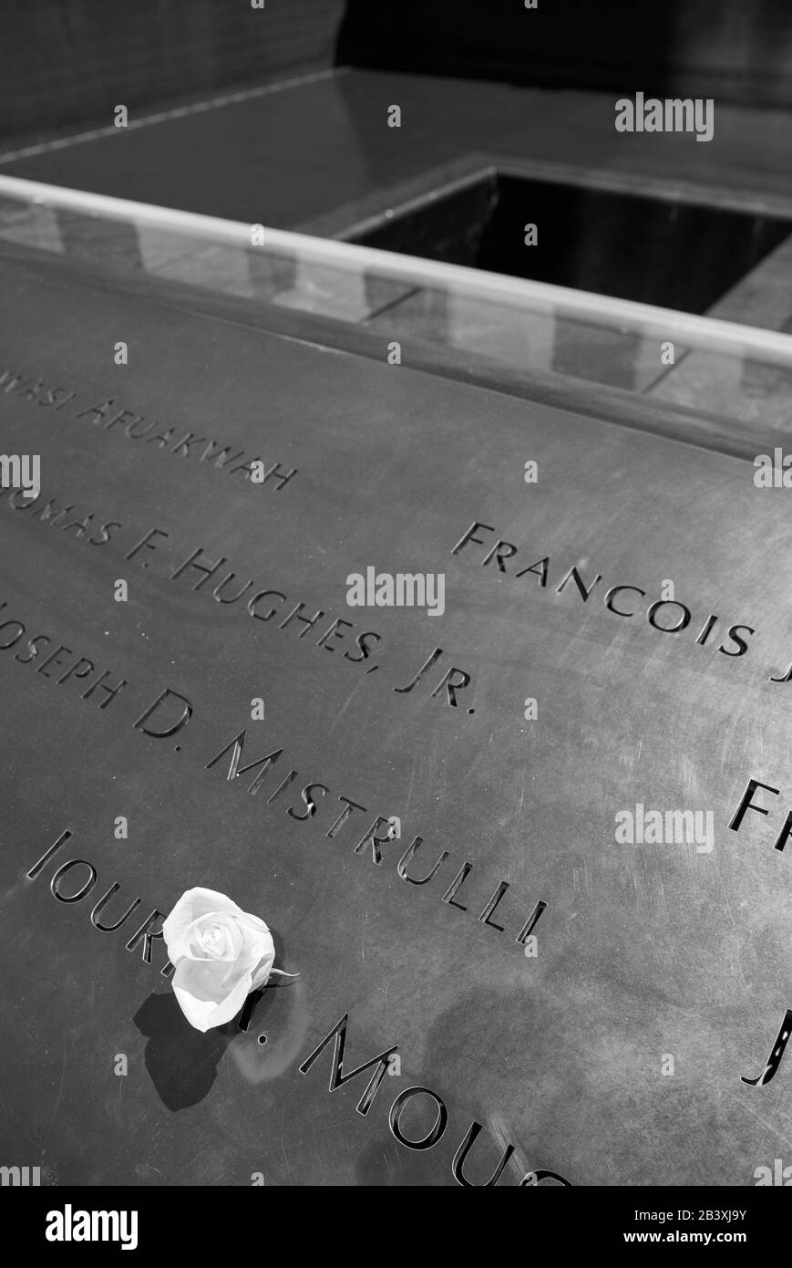 Memorial world trade center Black and White Stock Photos & Images - Alamy