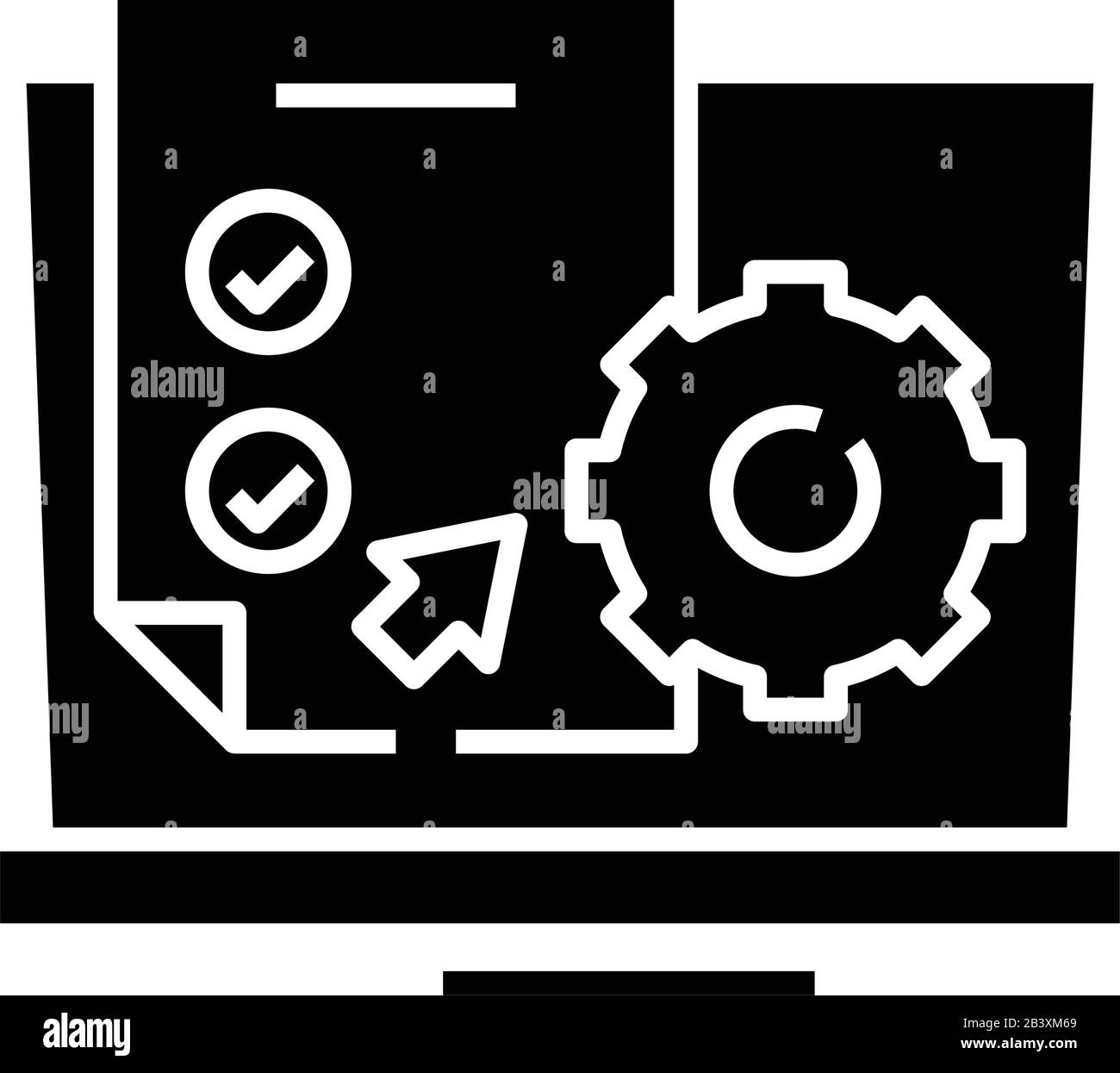 Set goals black icon, concept illustration, vector flat symbol, glyph ...