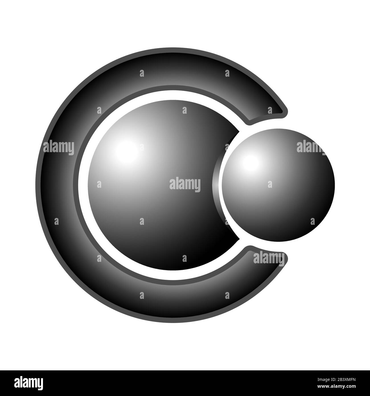 White Background Two Balls Stock Vector Images - Alamy