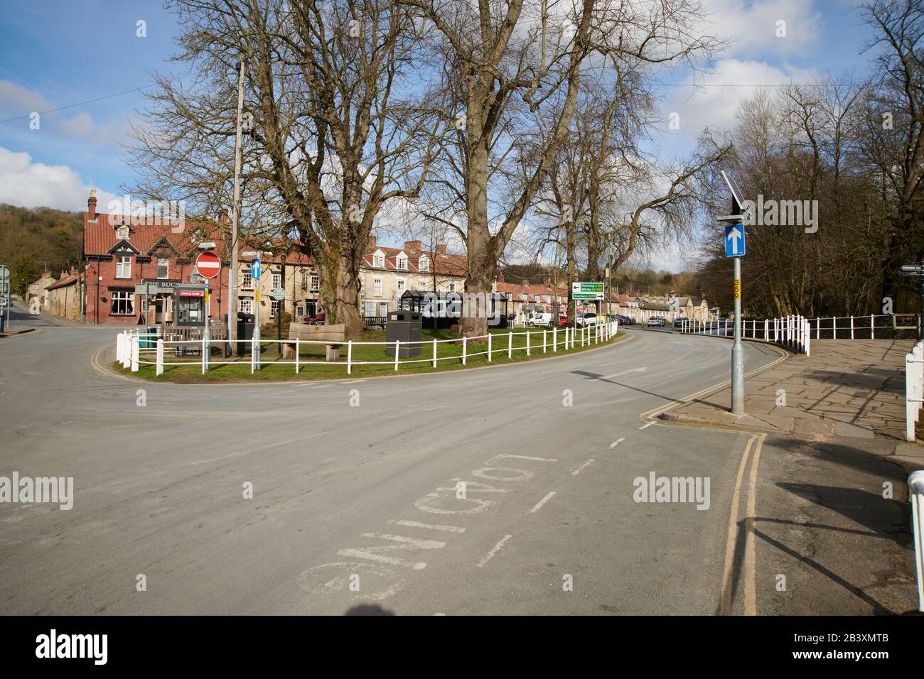 The Village of Thornton le Dale, North Yorkshire England, UK, GB Stock ...