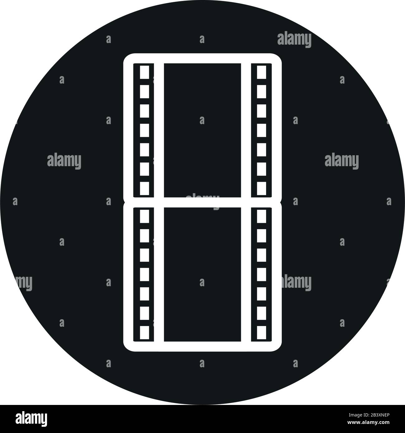 camera strip line block style icon design, photography technology ...