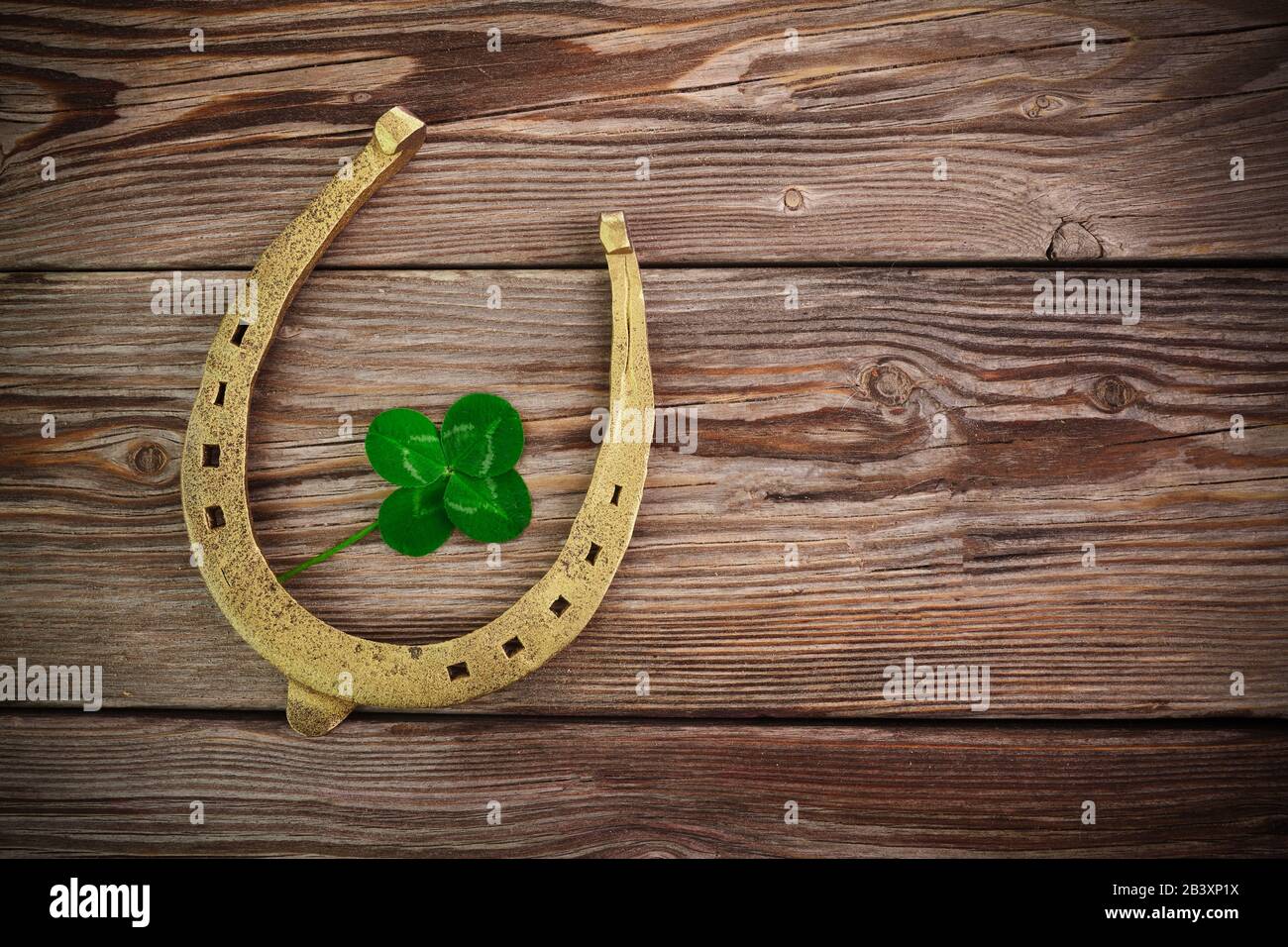 Vintage clover on wooden background, great design for any purposes ...