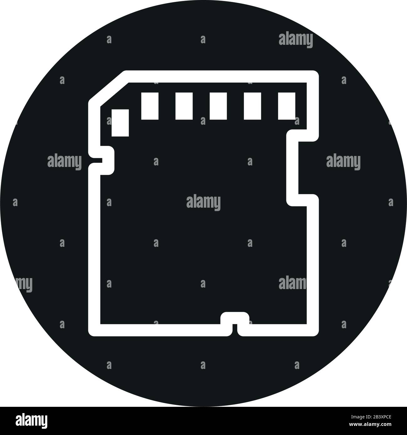 memory line block style icon design, Technology equipment hardware data ...