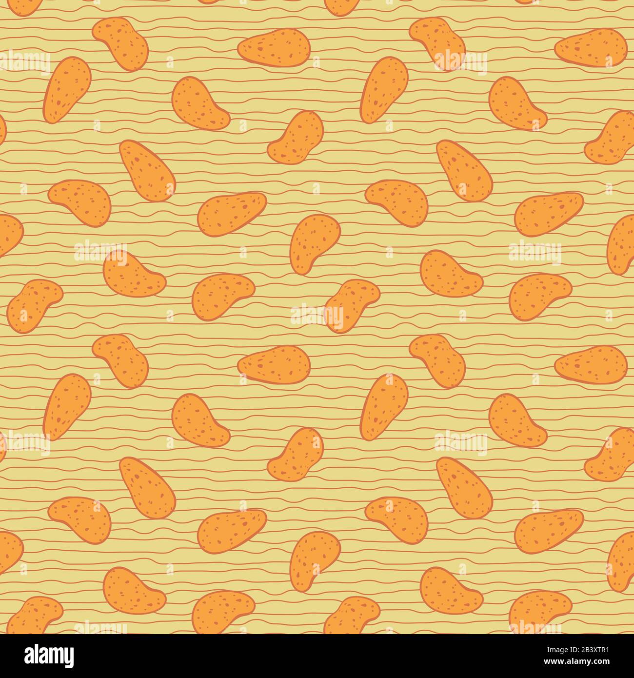 Potato chips seamless background hi-res stock photography and images ...