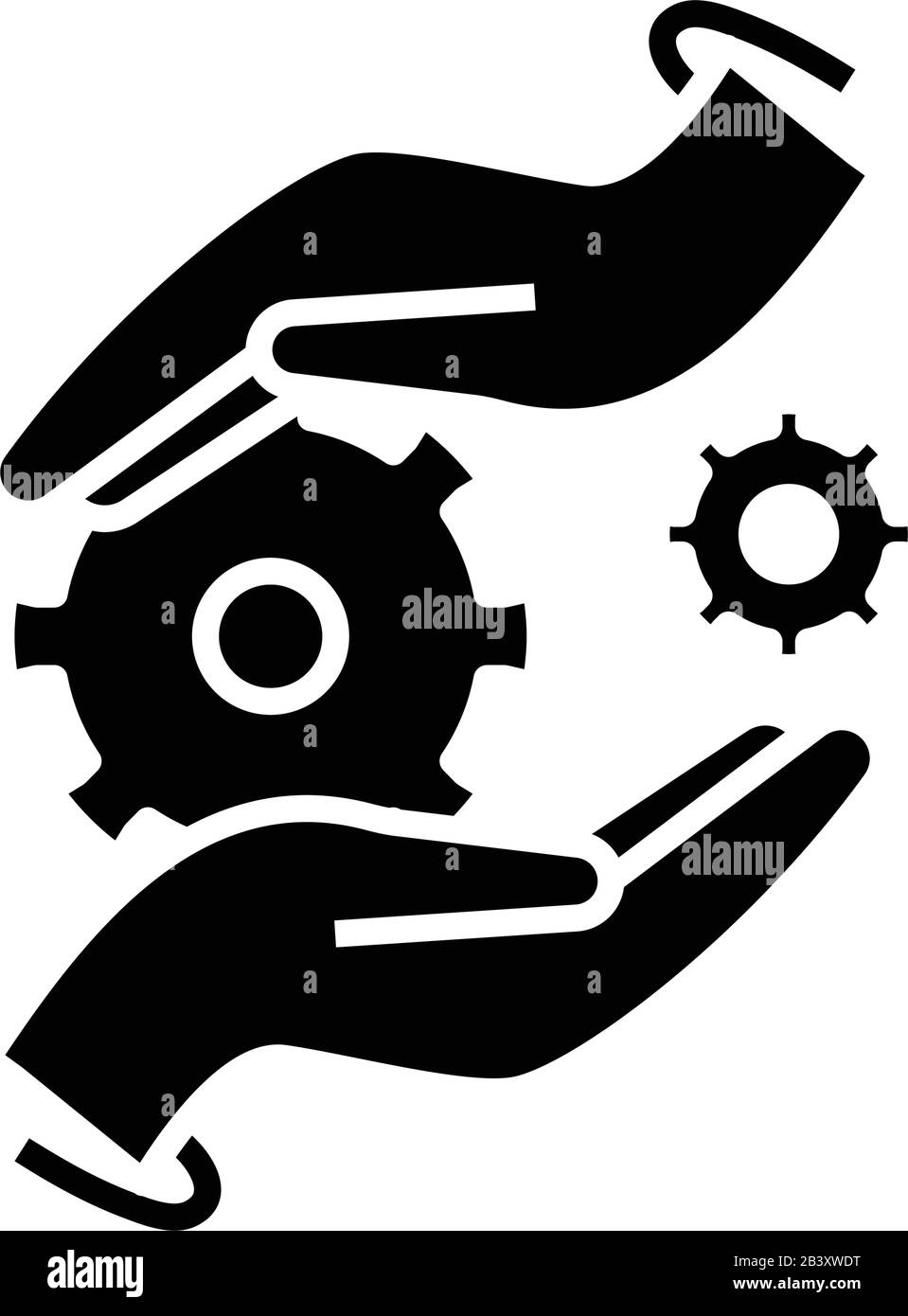 Technical support system vector illustration with software development ...