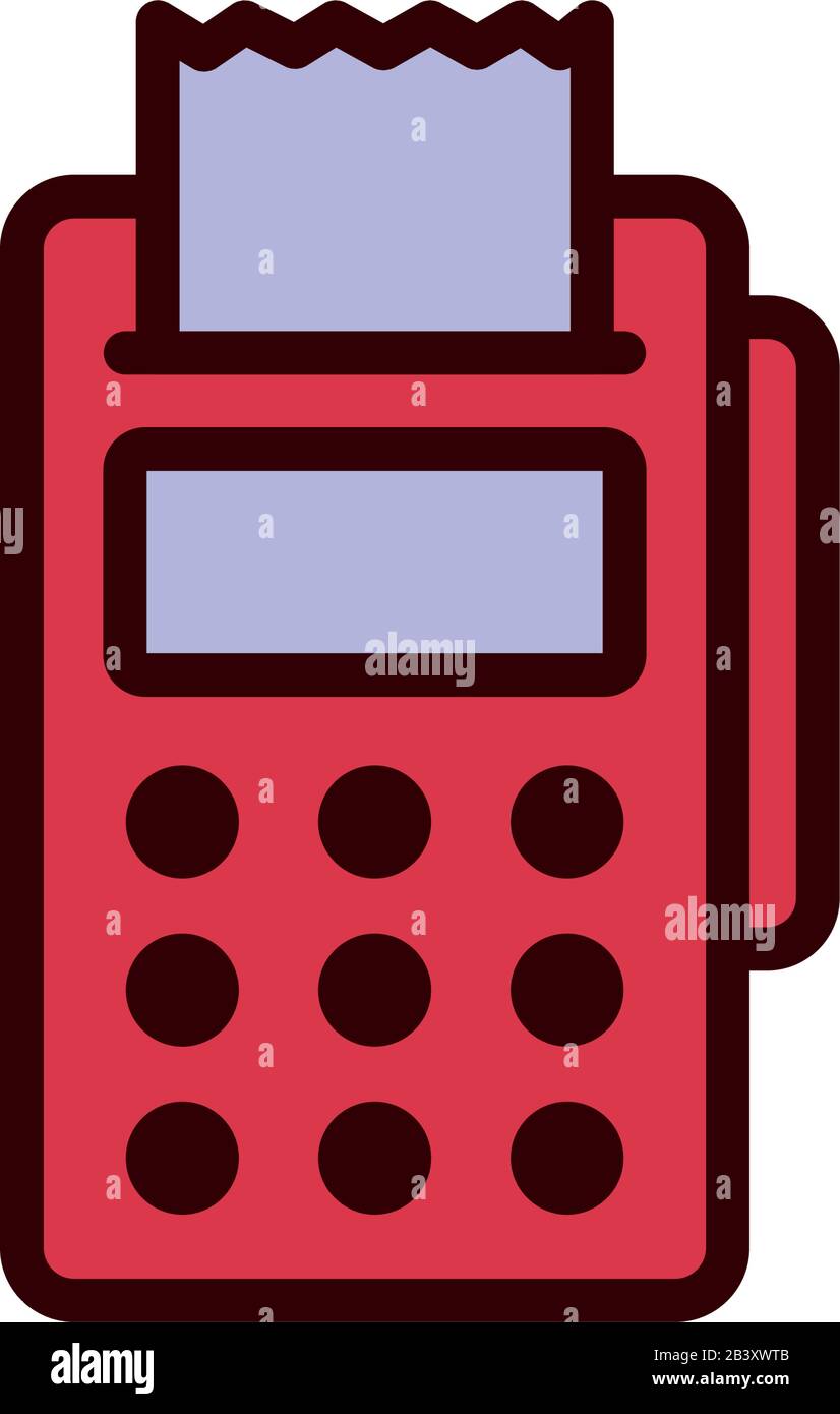 Isolated dataphone line and fill style icon vector design Stock Vector Image & Art - Alamy