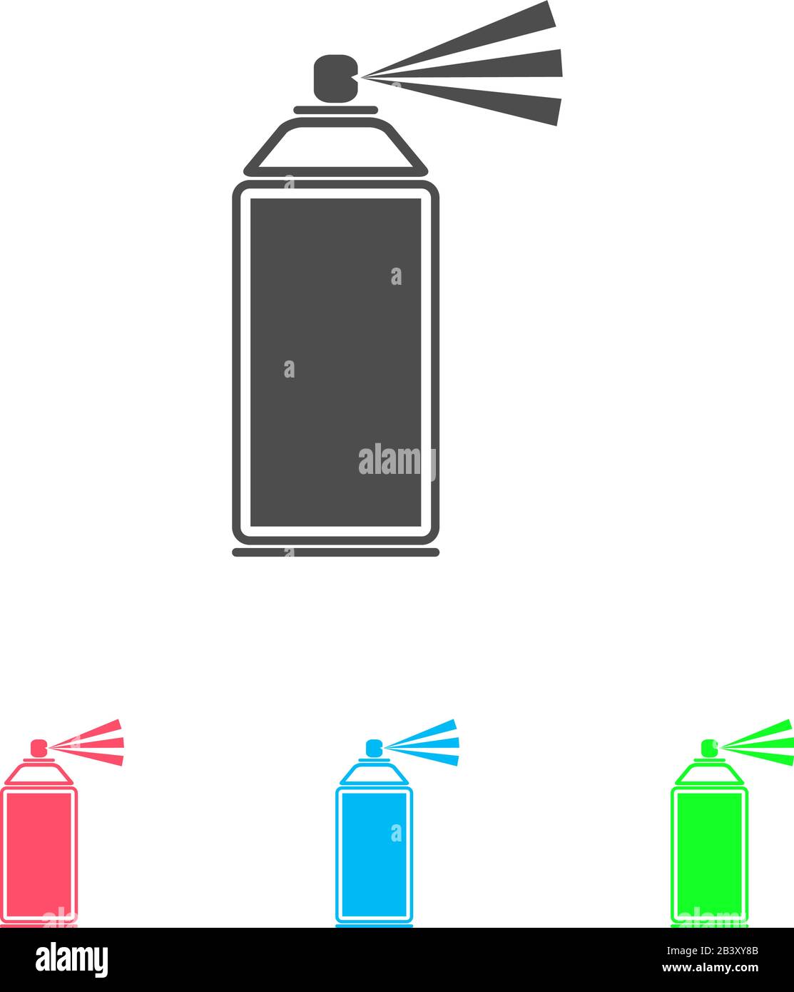 Spray icon flat. Color pictogram on white background. Vector ...