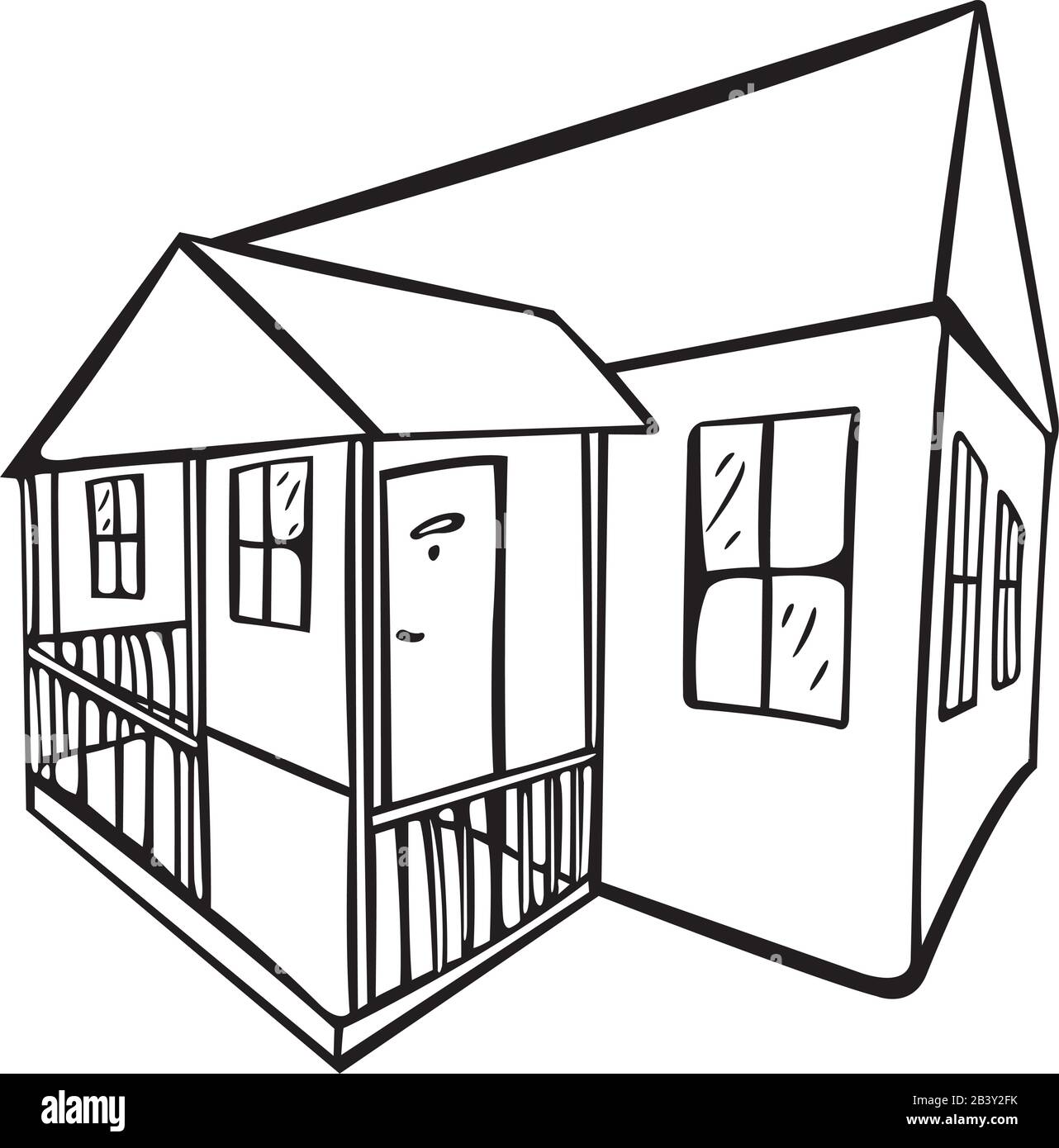 Small modern village in Cut Out Stock Images & Pictures - Alamy