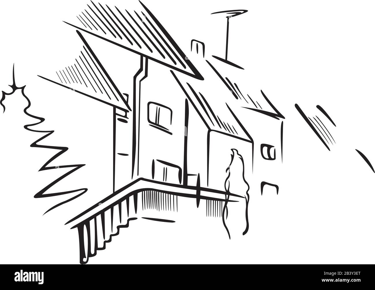 Drawing tenement hi-res stock photography and images - Alamy