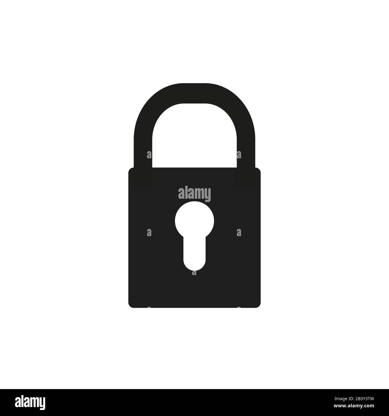 locked padlock icon. One of simple collection icons for websites, web ...