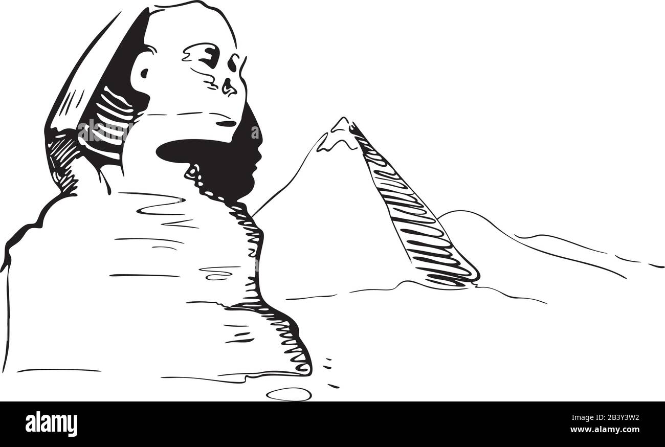 Pyramids sphinx giza pyramid Cut Out Stock Images & Pictures - Alamy