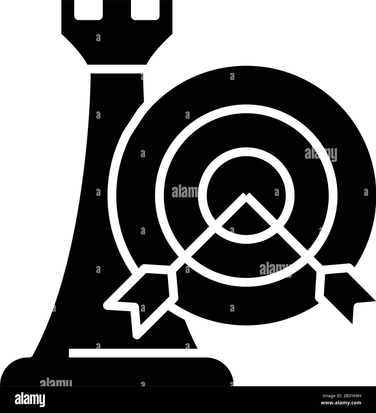 Work target setting symbol Stock Vector Images - Alamy