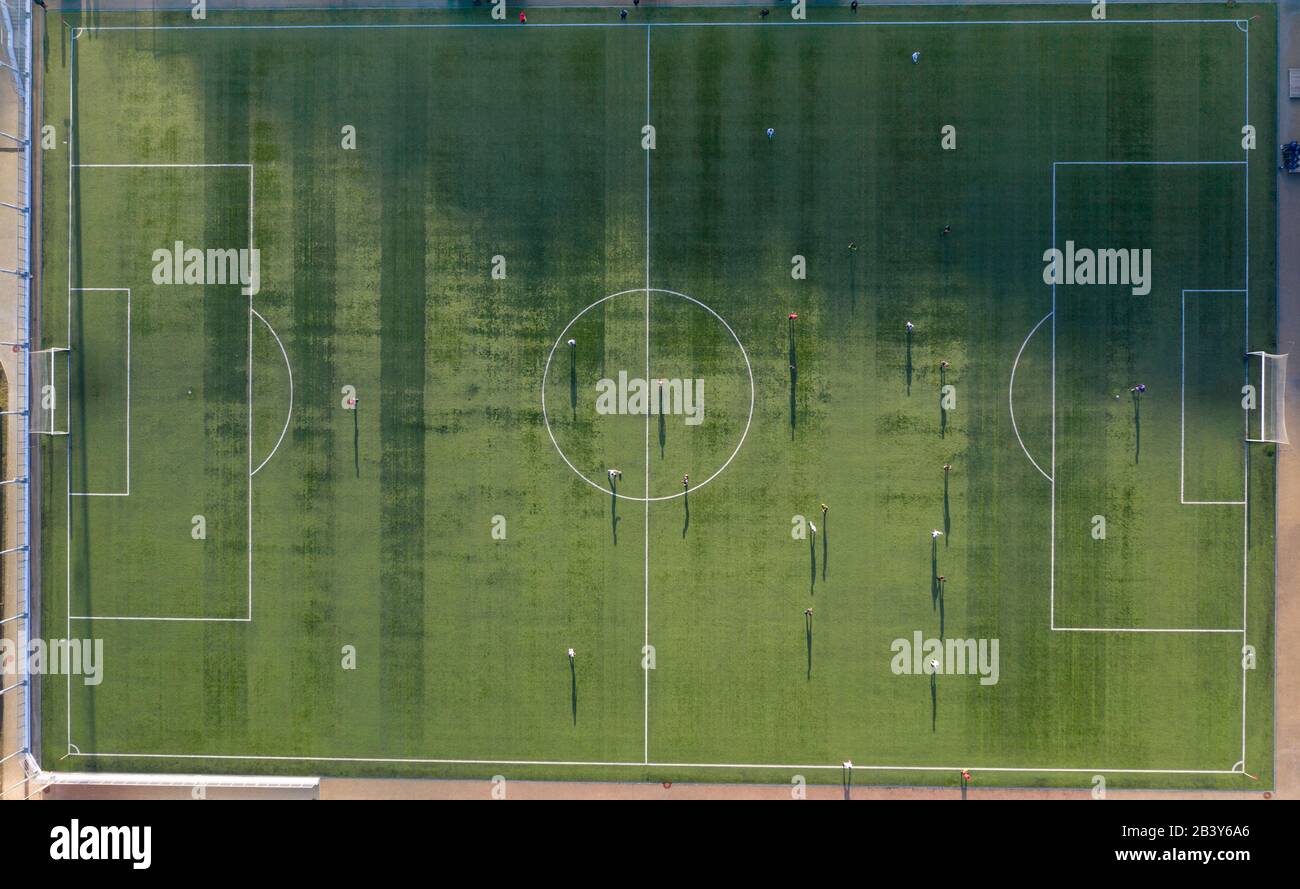 top view of a football match Stock Photo - Alamy
