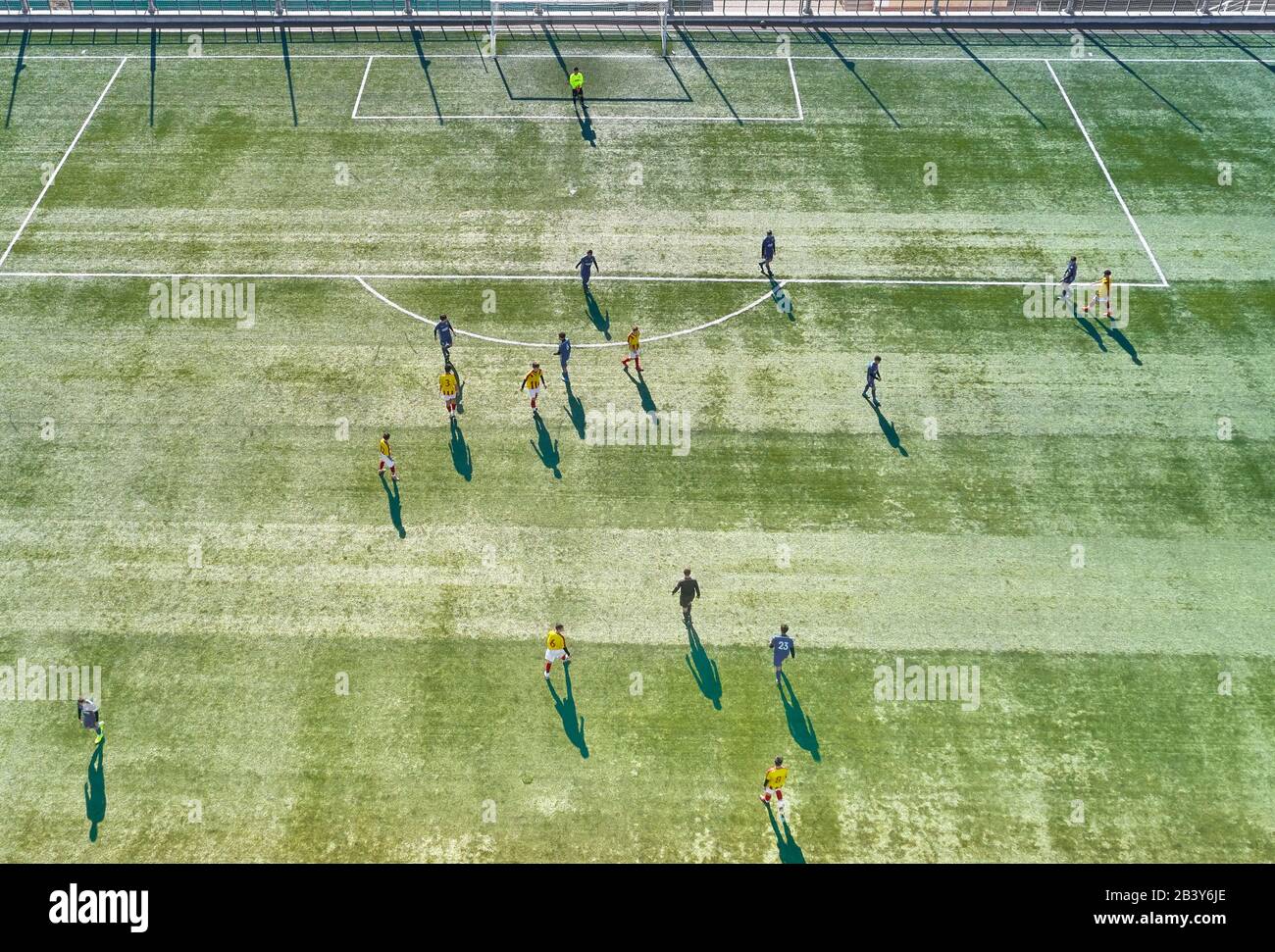 top view of a football match Stock Photo - Alamy
