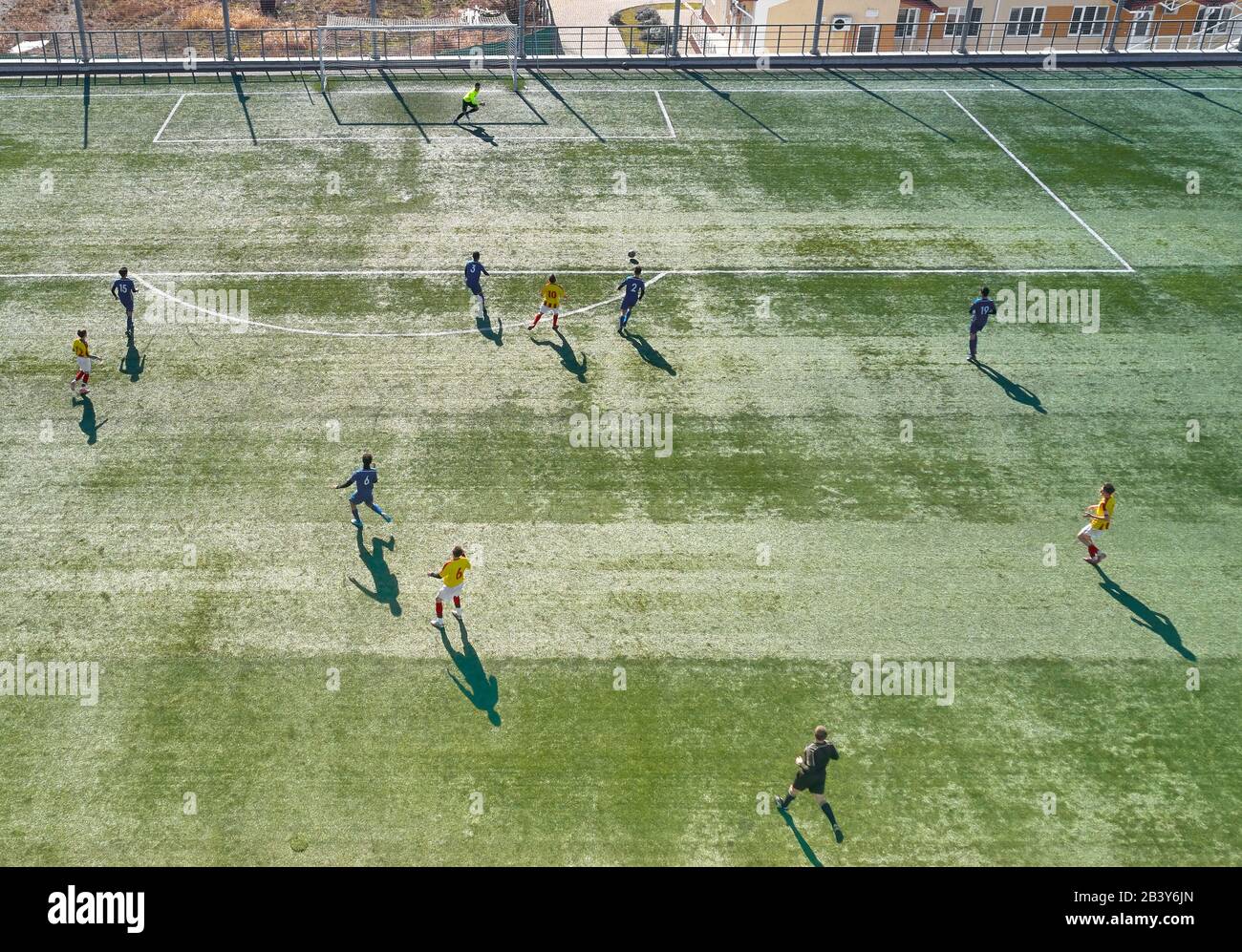 Football players corner gate hi-res stock photography and images - Alamy