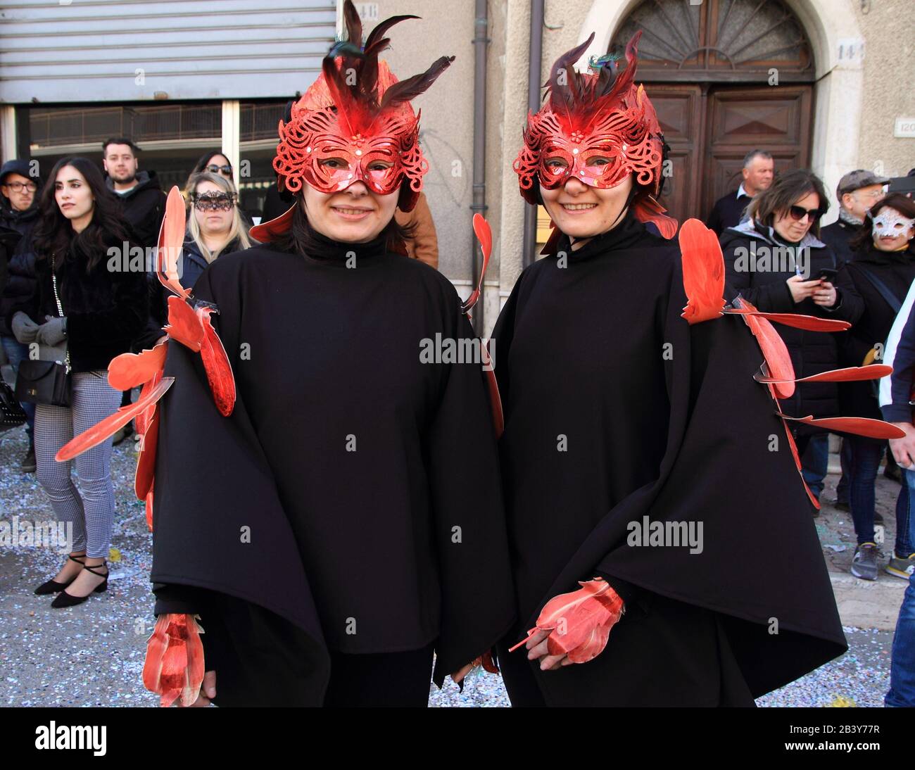 Woman red dress devil hi-res stock photography and images - Alamy