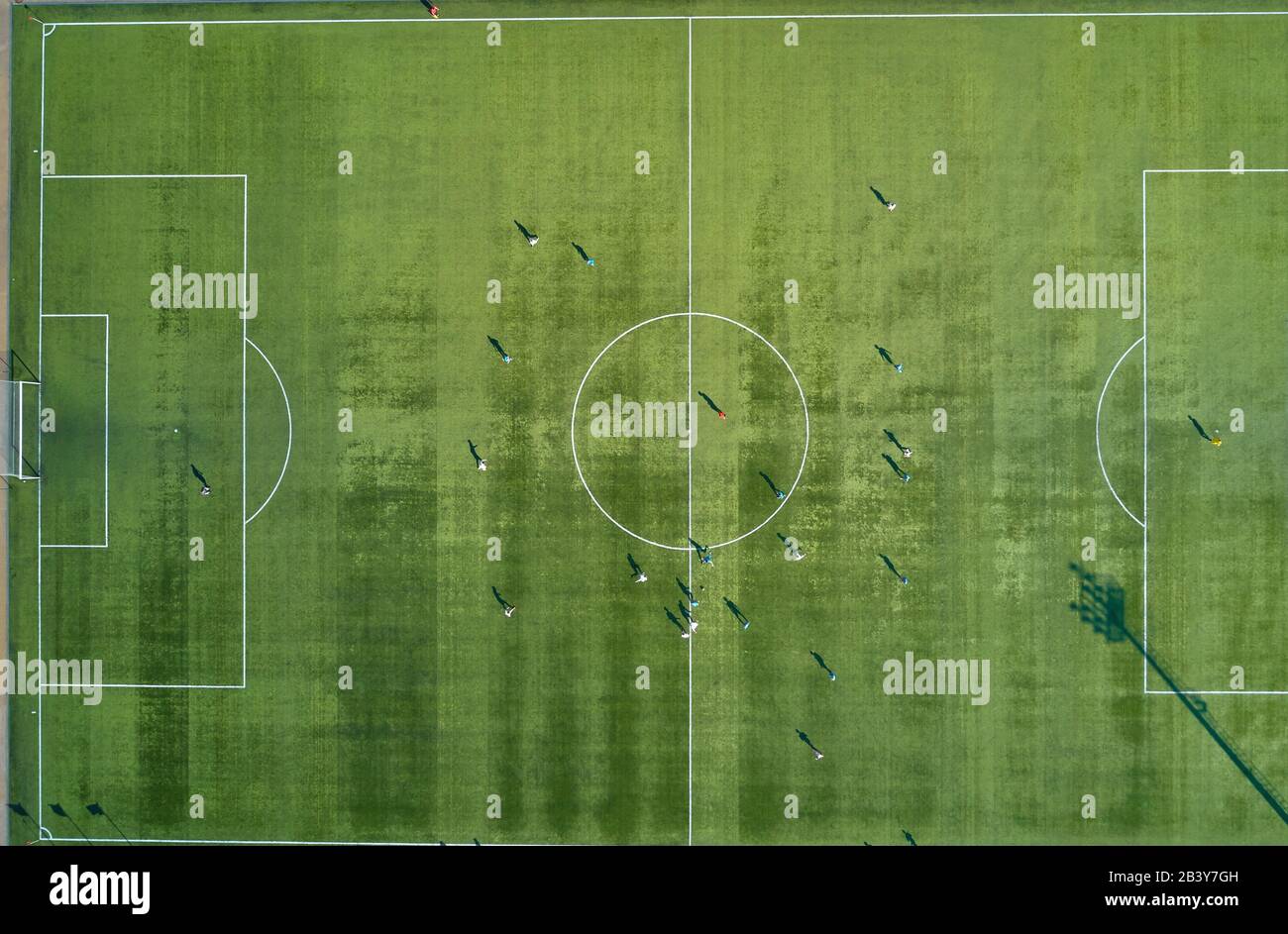 top view of a football match Stock Photo - Alamy