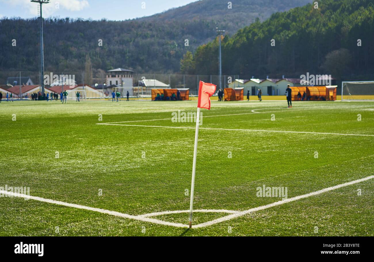 referee on the field during a football match Stock Photo - Alamy