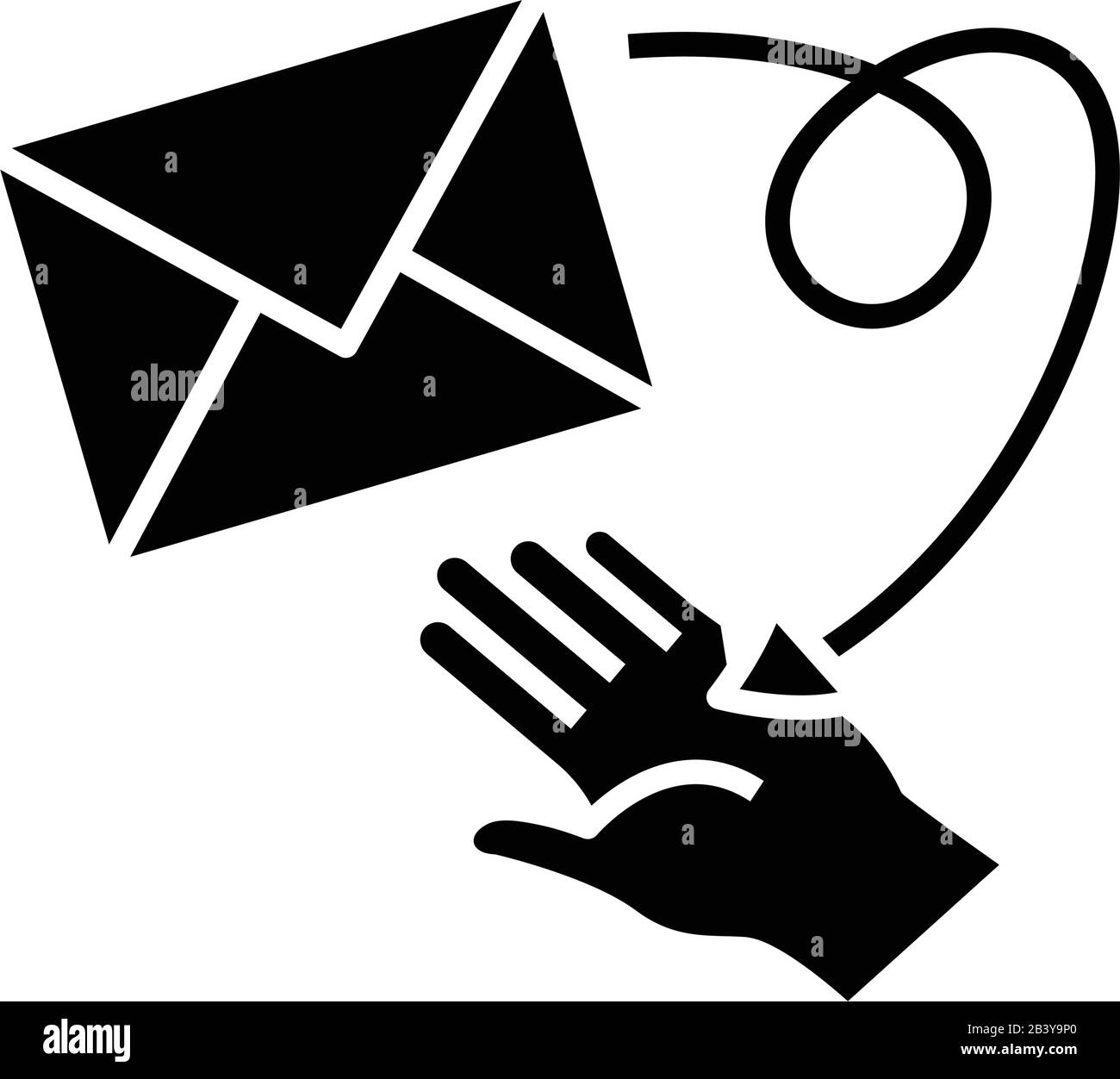Sending envelope Black and White Stock Photos & Images - Alamy