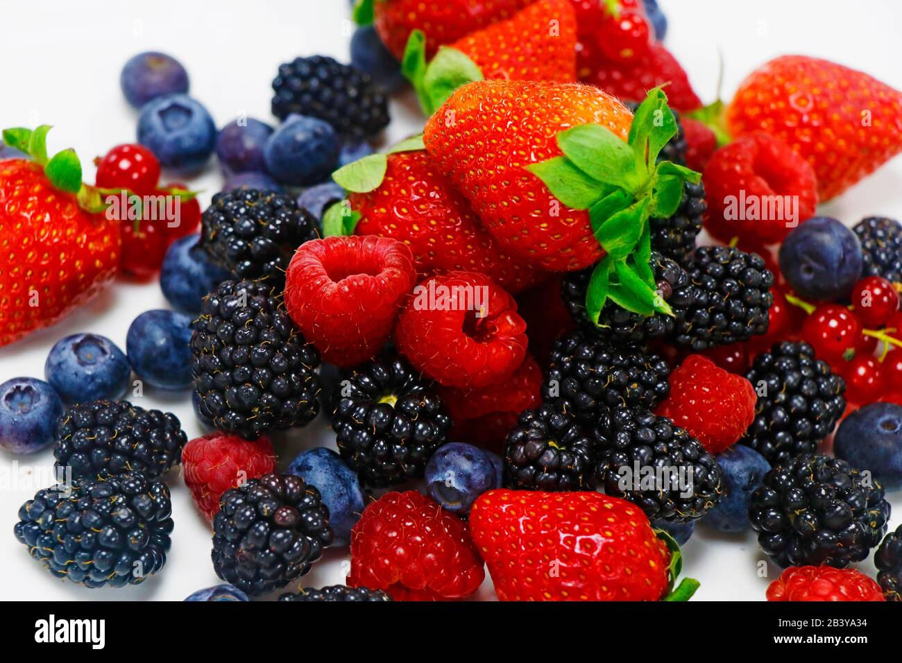 fresh berries fruits with white background includes strawberry ...