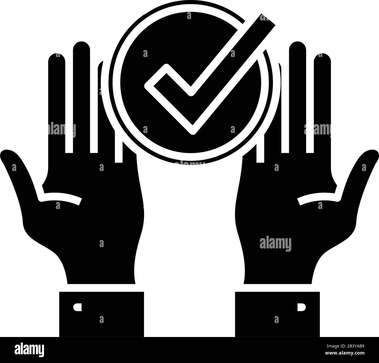 Result black icon, concept illustration, vector flat symbol, glyph sign ...