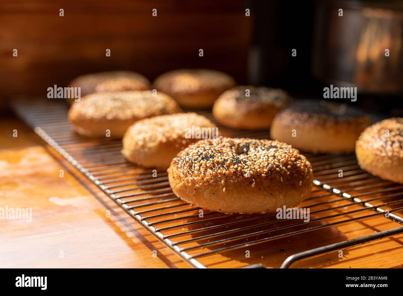 Bagel rack hi-res stock photography and images - Alamy