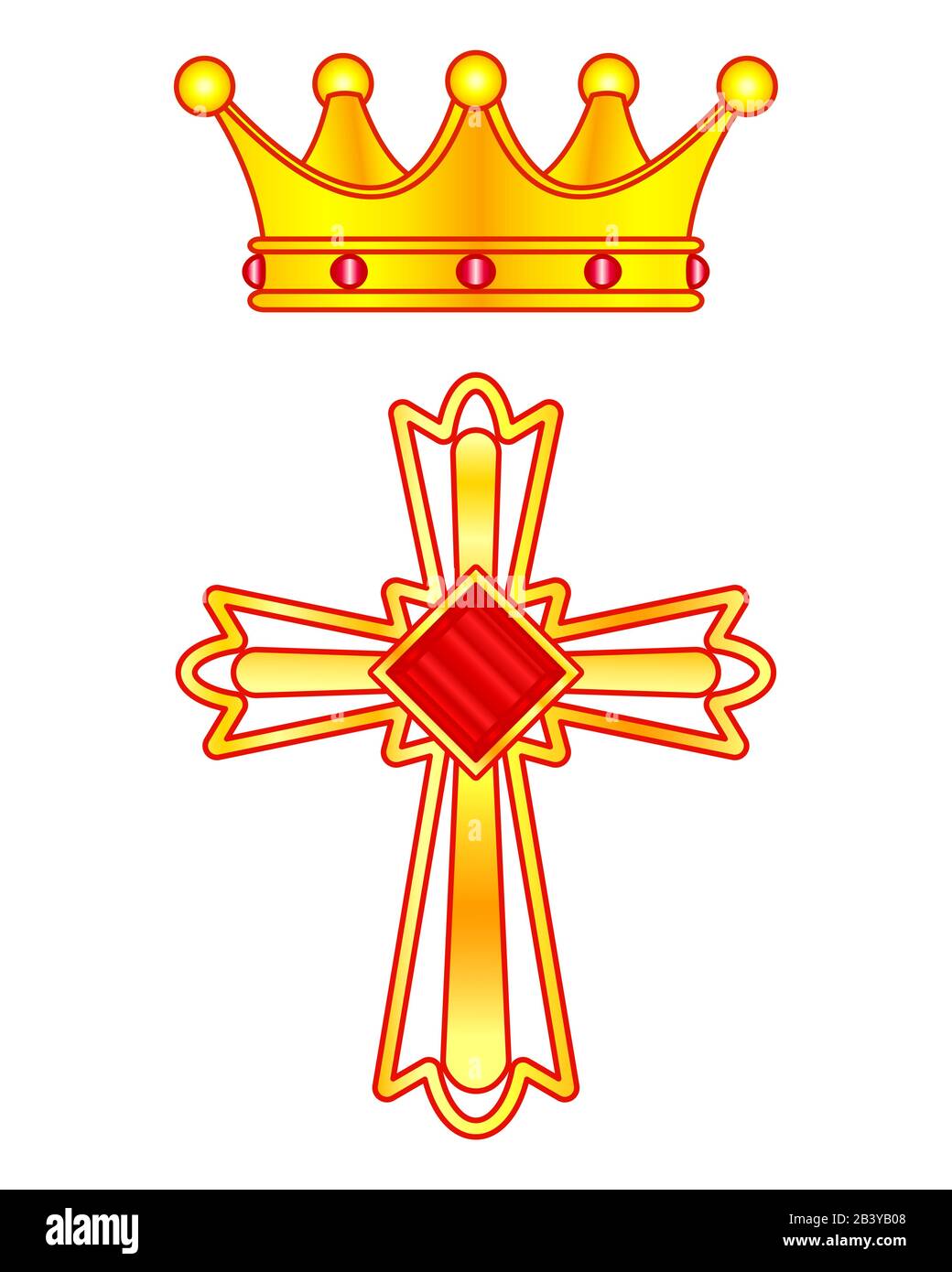 Cross And Crown Clip Art