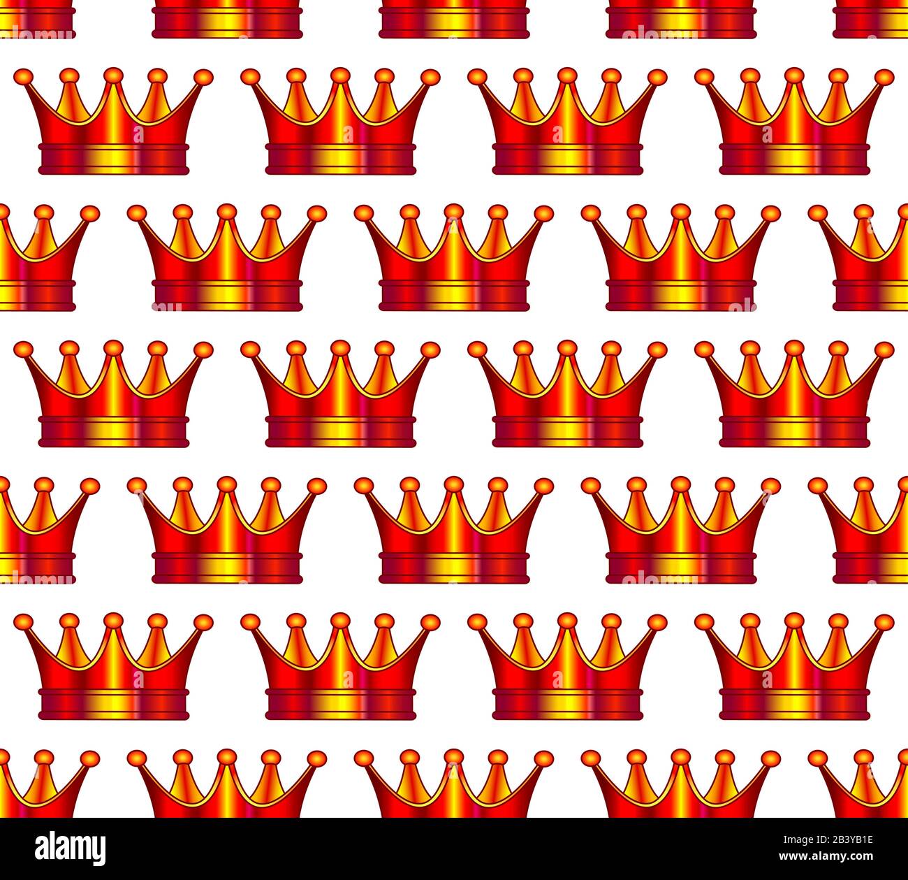 Seamless pattern of the royal crowns Stock Vector Image & Art - Alamy
