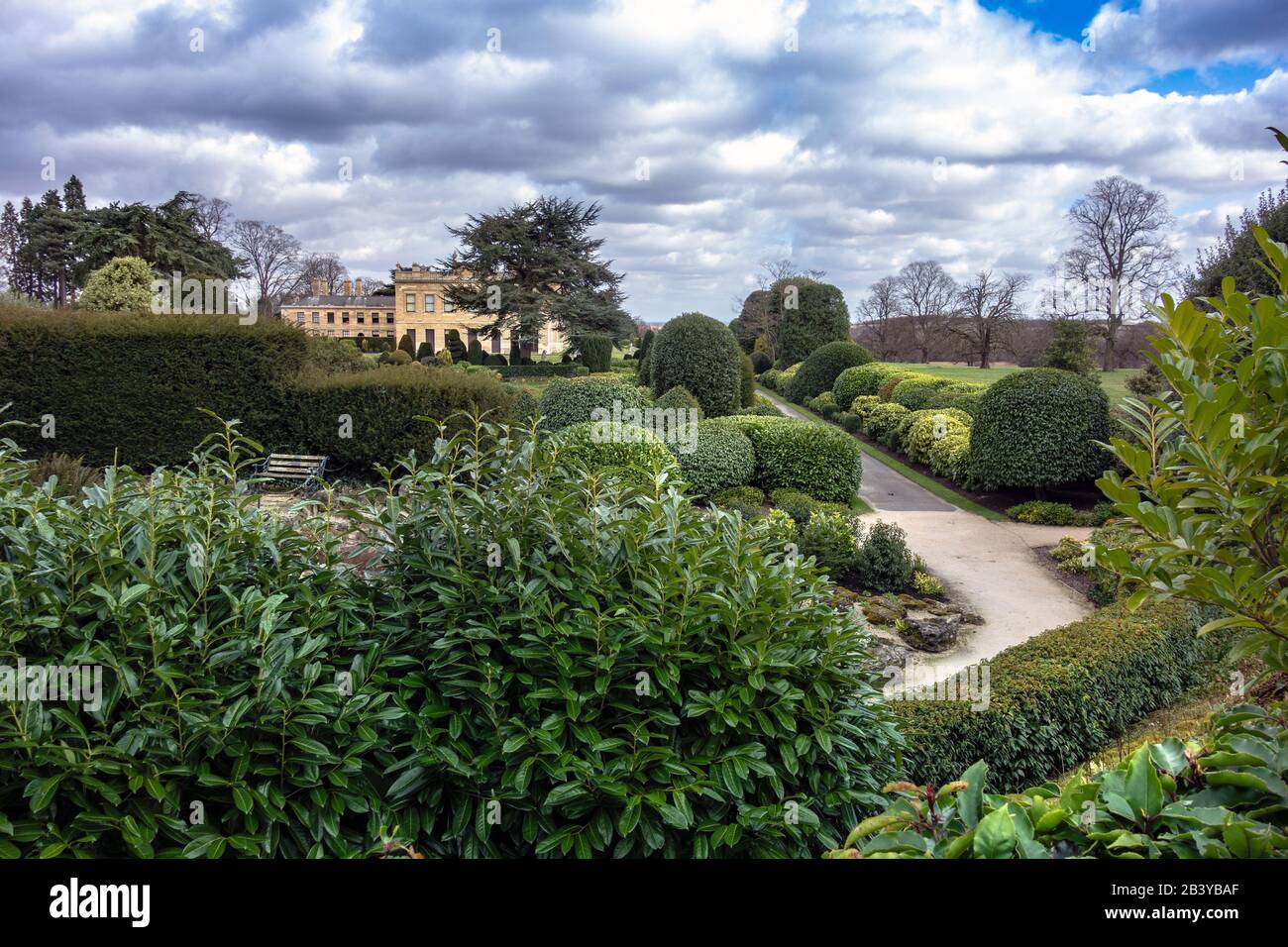 Walk around Brodsworth hall garden Stock Photo - Alamy