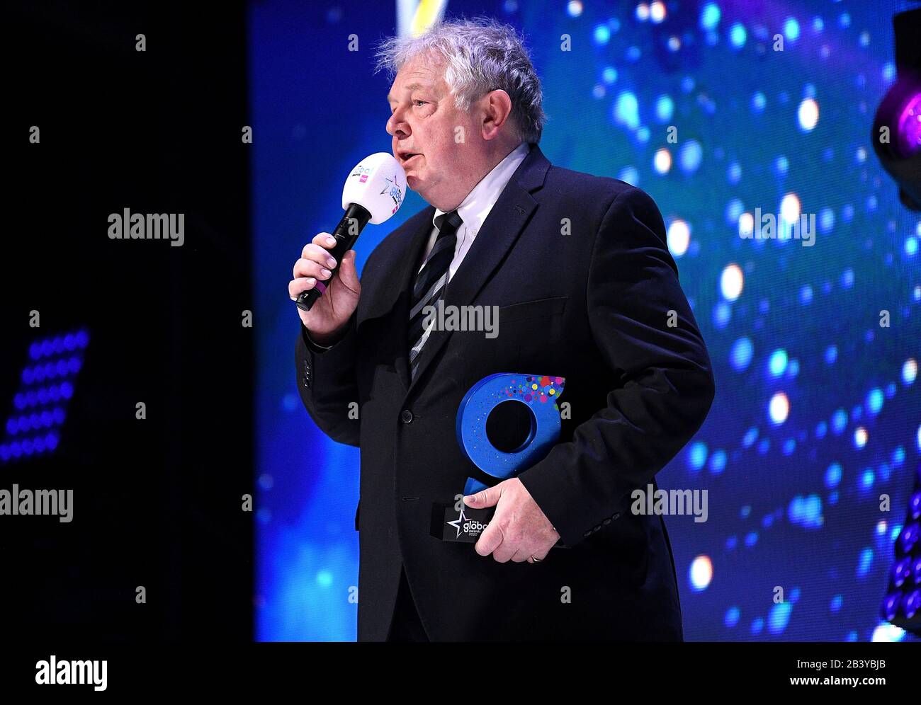 Presenter Nick Ferrari on stage at the Global Awards 2020 with Very.co ...