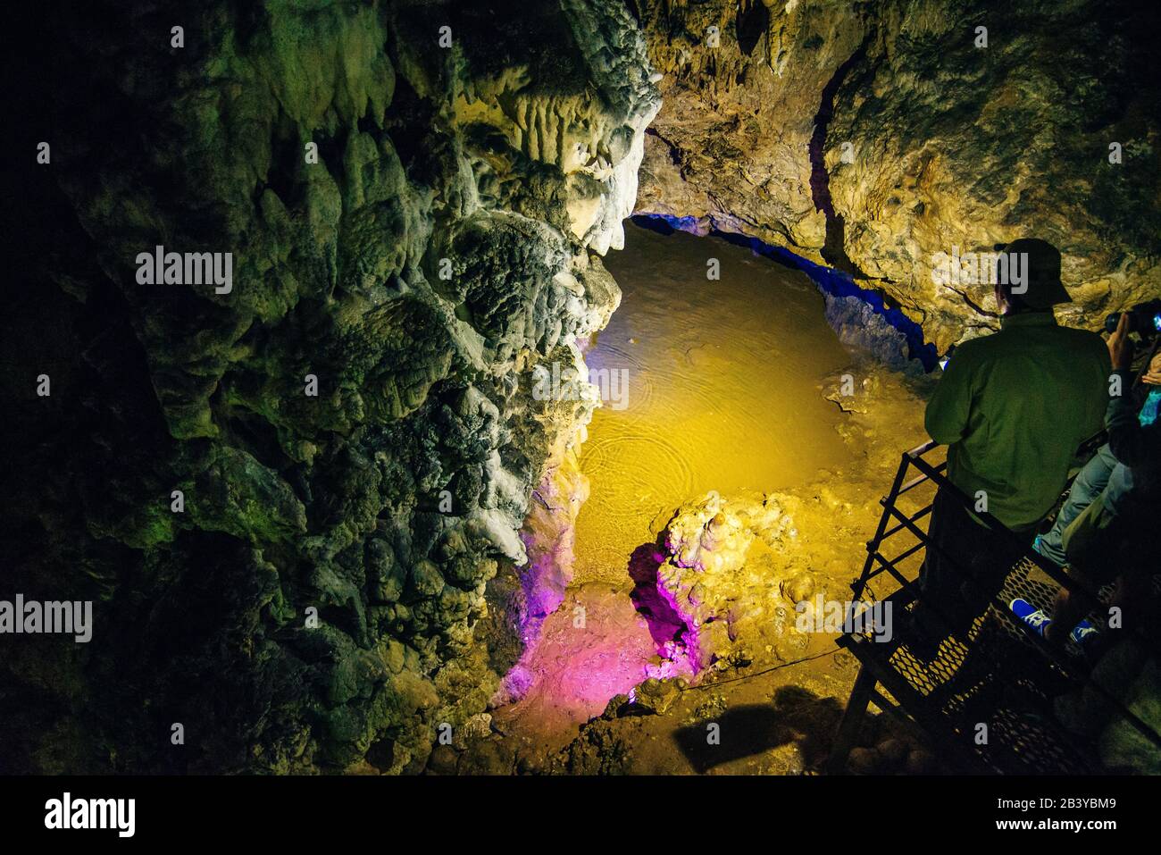 Inside Azishskaya Cave not far from the Lago-Naki plateau, Adygeya ...