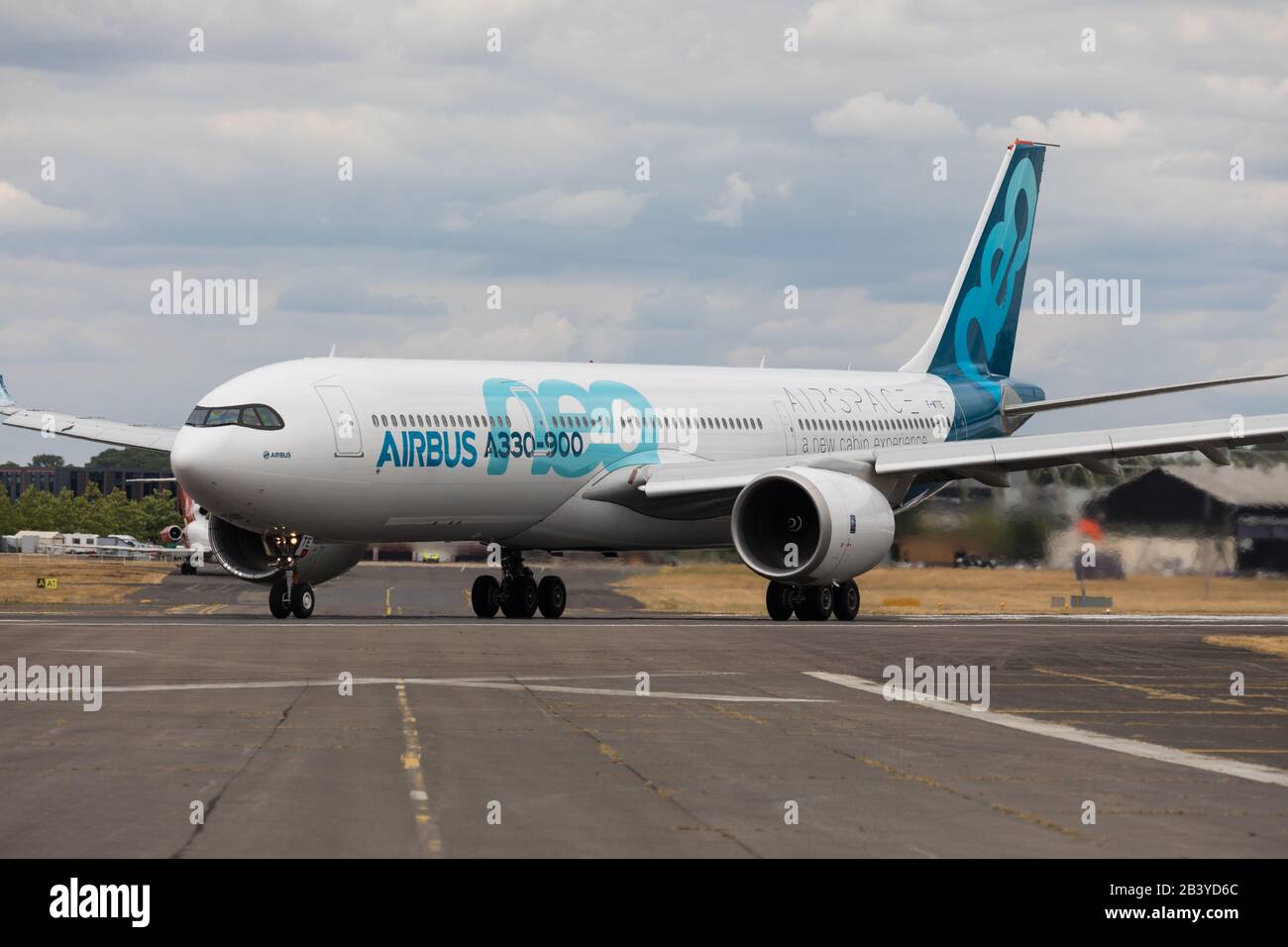 Farnborough, UK - July 17, 2018: Airbus flies the A330 NEO at the ...