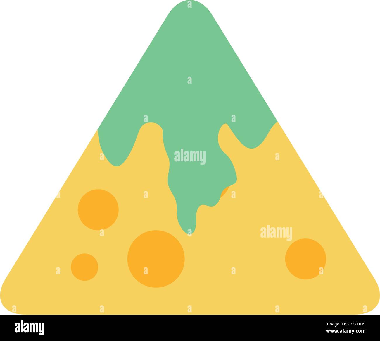 Mexican nacho flat style icon design, Mexico culture tourism landmark ...