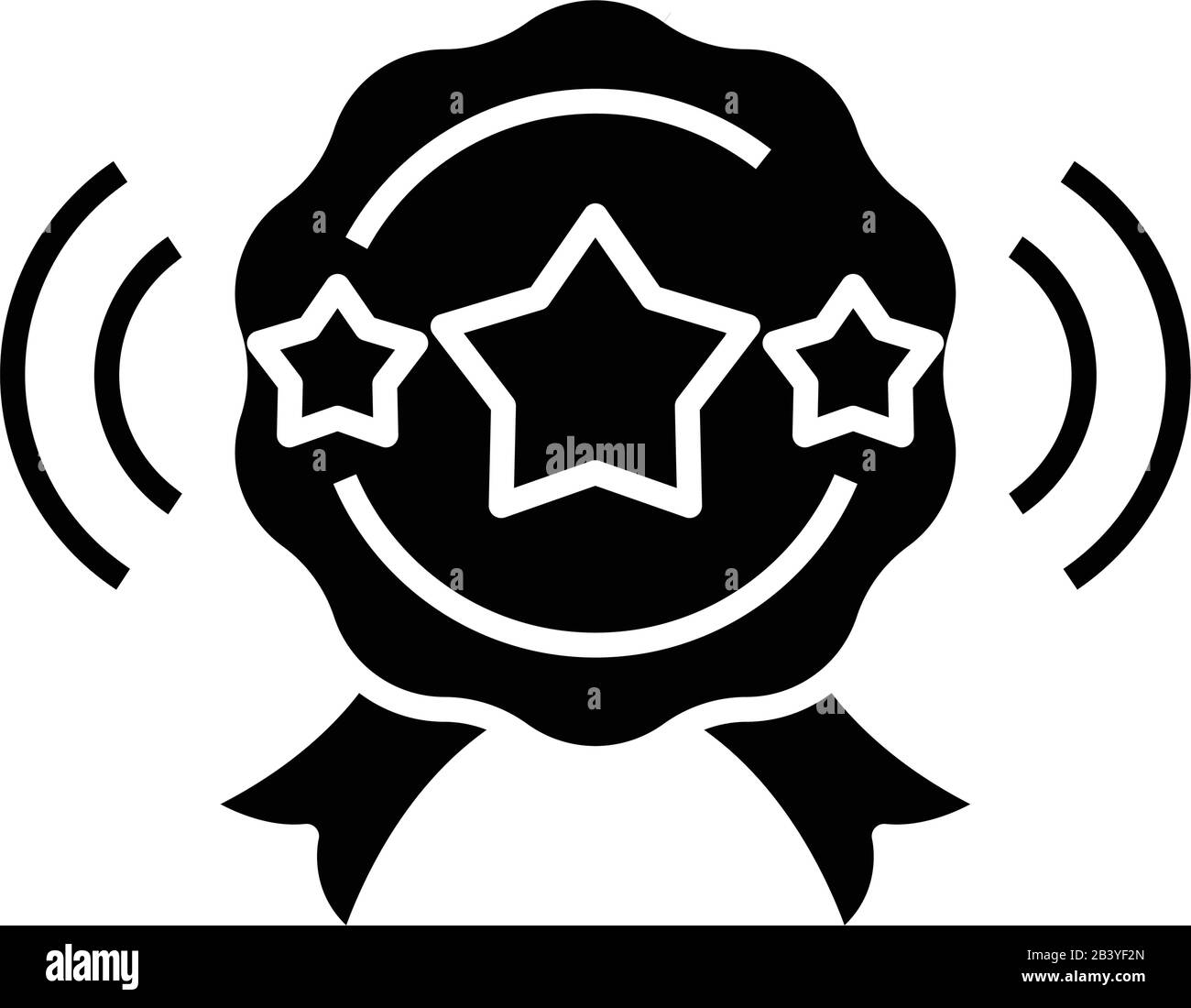 Successful sign black icon, concept illustration, vector flat symbol ...