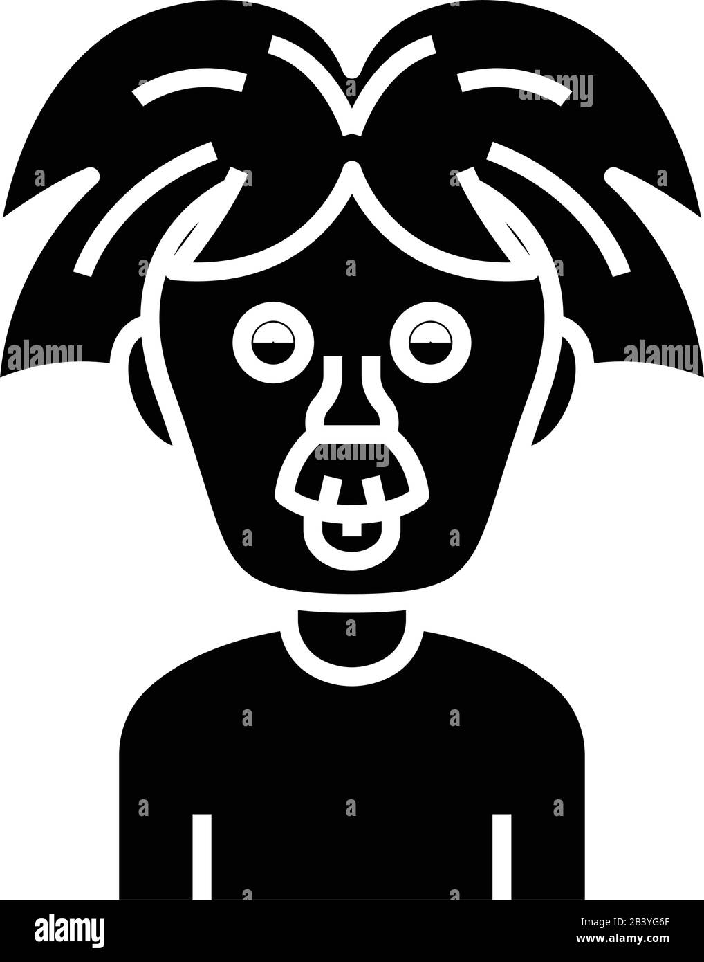 Scientist method black icon, concept illustration, vector flat symbol ...