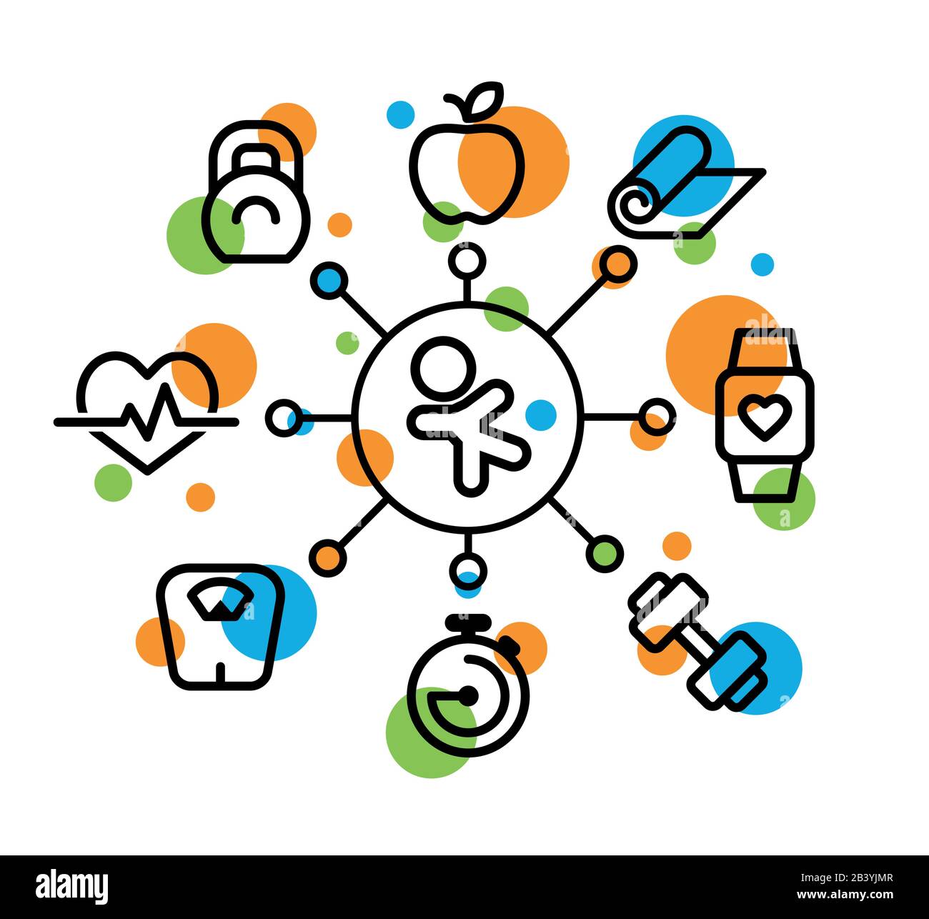 Exercise program Stock Vector Images - Alamy