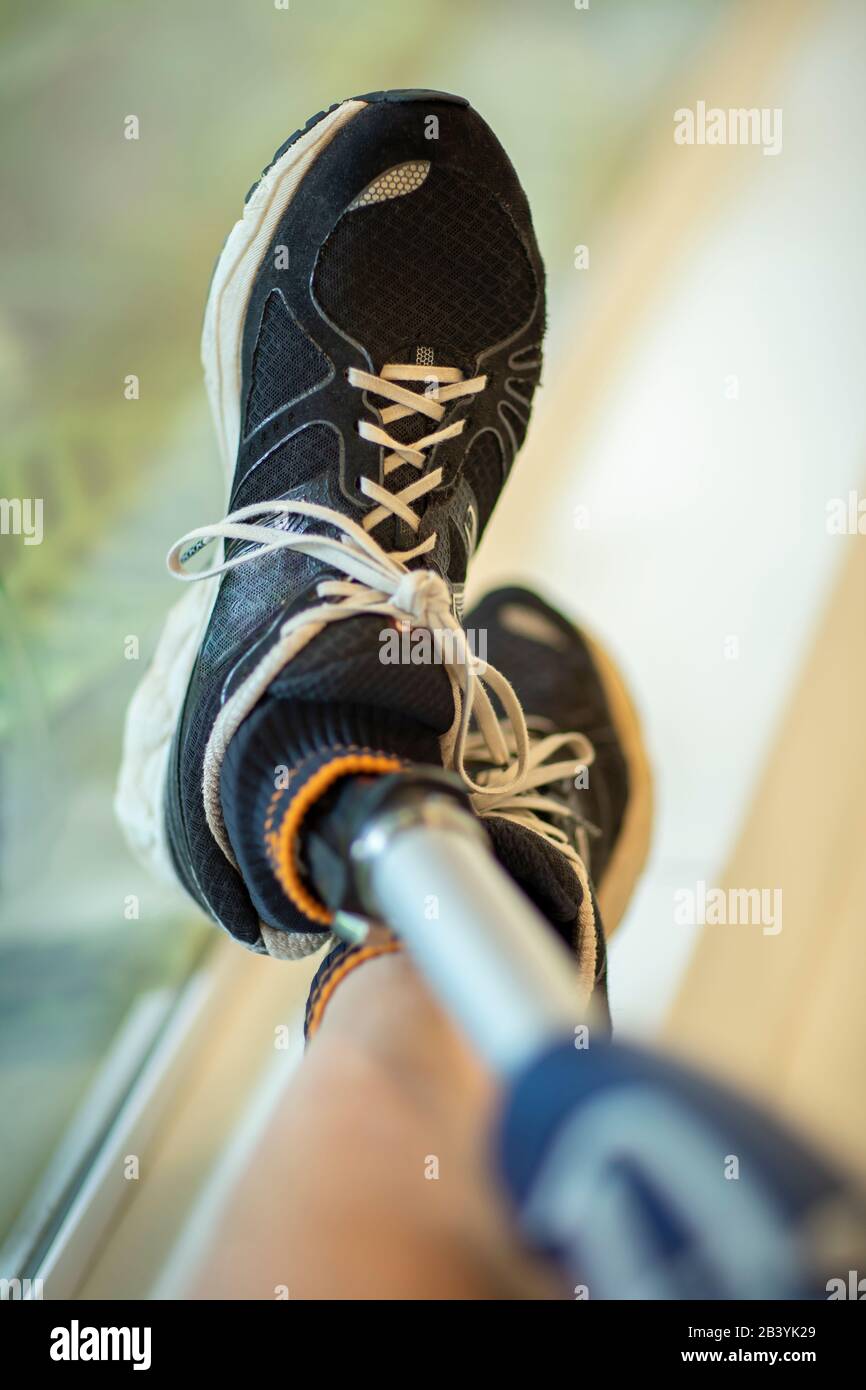 Leg Crossed At Knee High Resolution Stock Photography and Images - Alamy