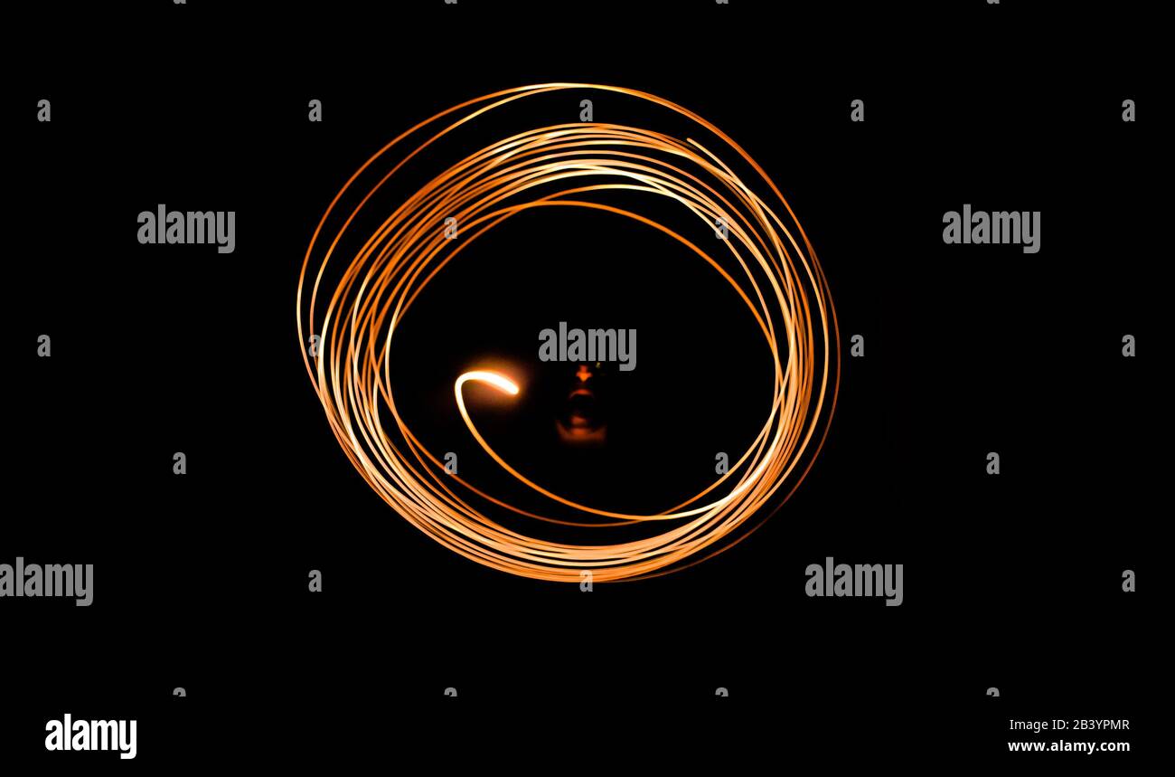 Circular Light Art Stock Photo - Alamy