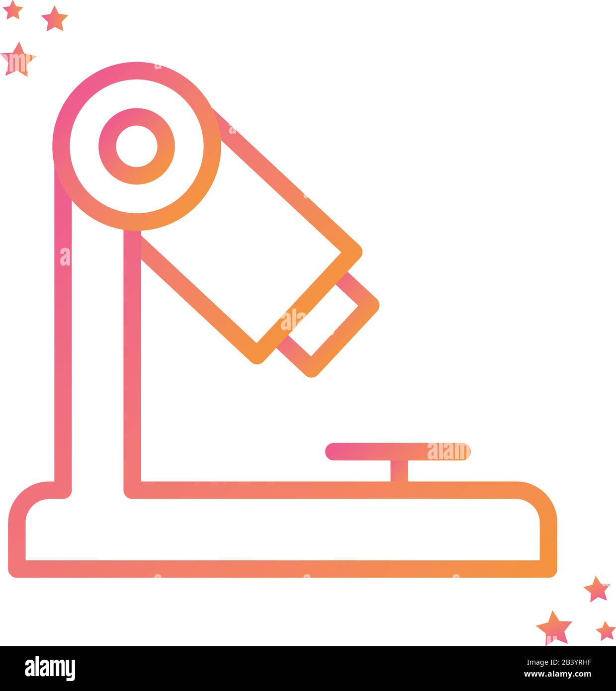 Isolated chemistry microscope gradient style icon vector design Stock Vector Image & Art - Alamy