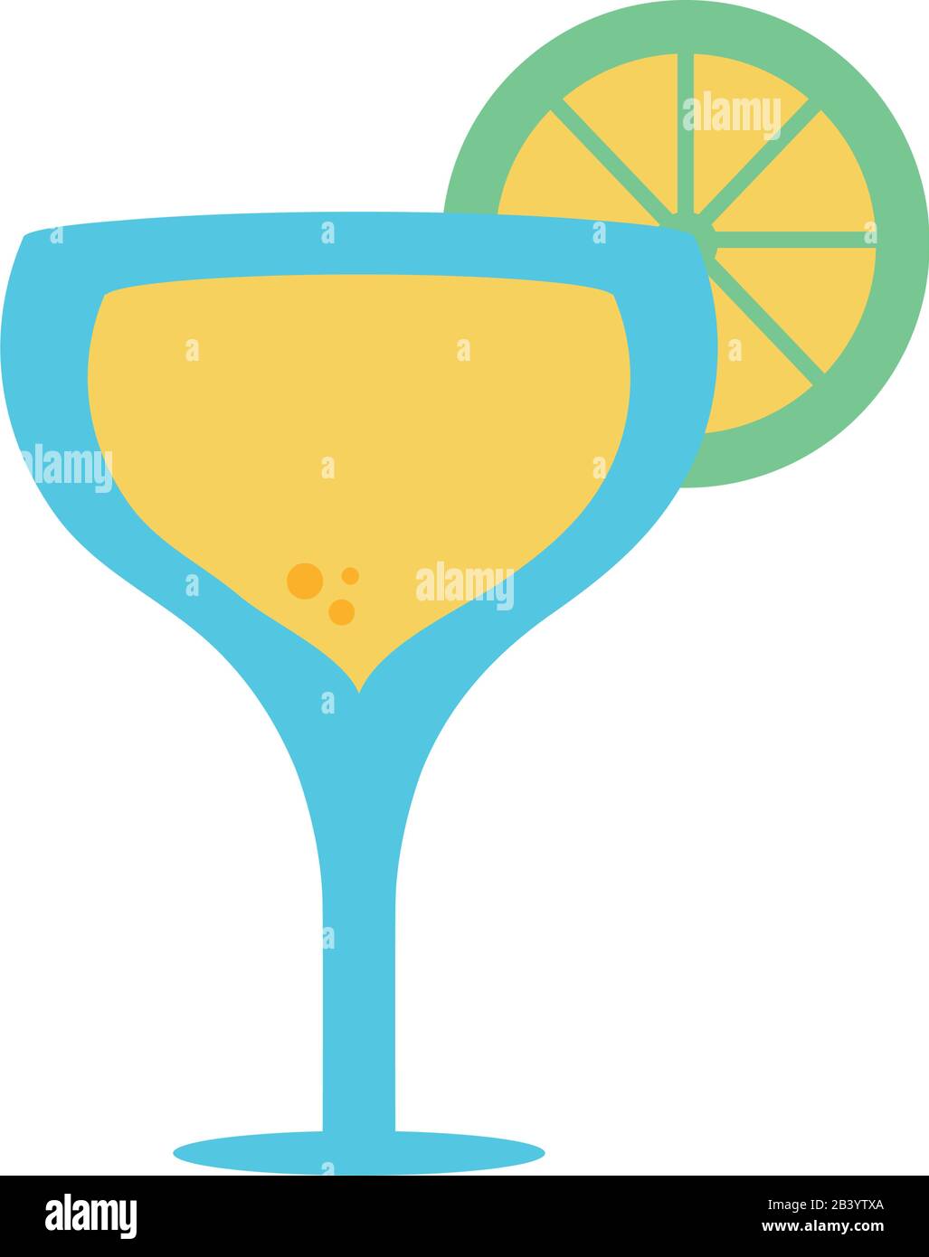 drink cup with lemon flat style icon design, Beverage liquid menu ...