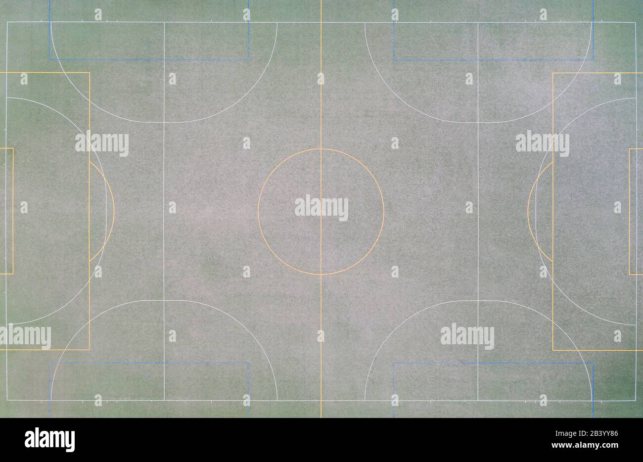 a soccer field from above Stock Photo - Alamy