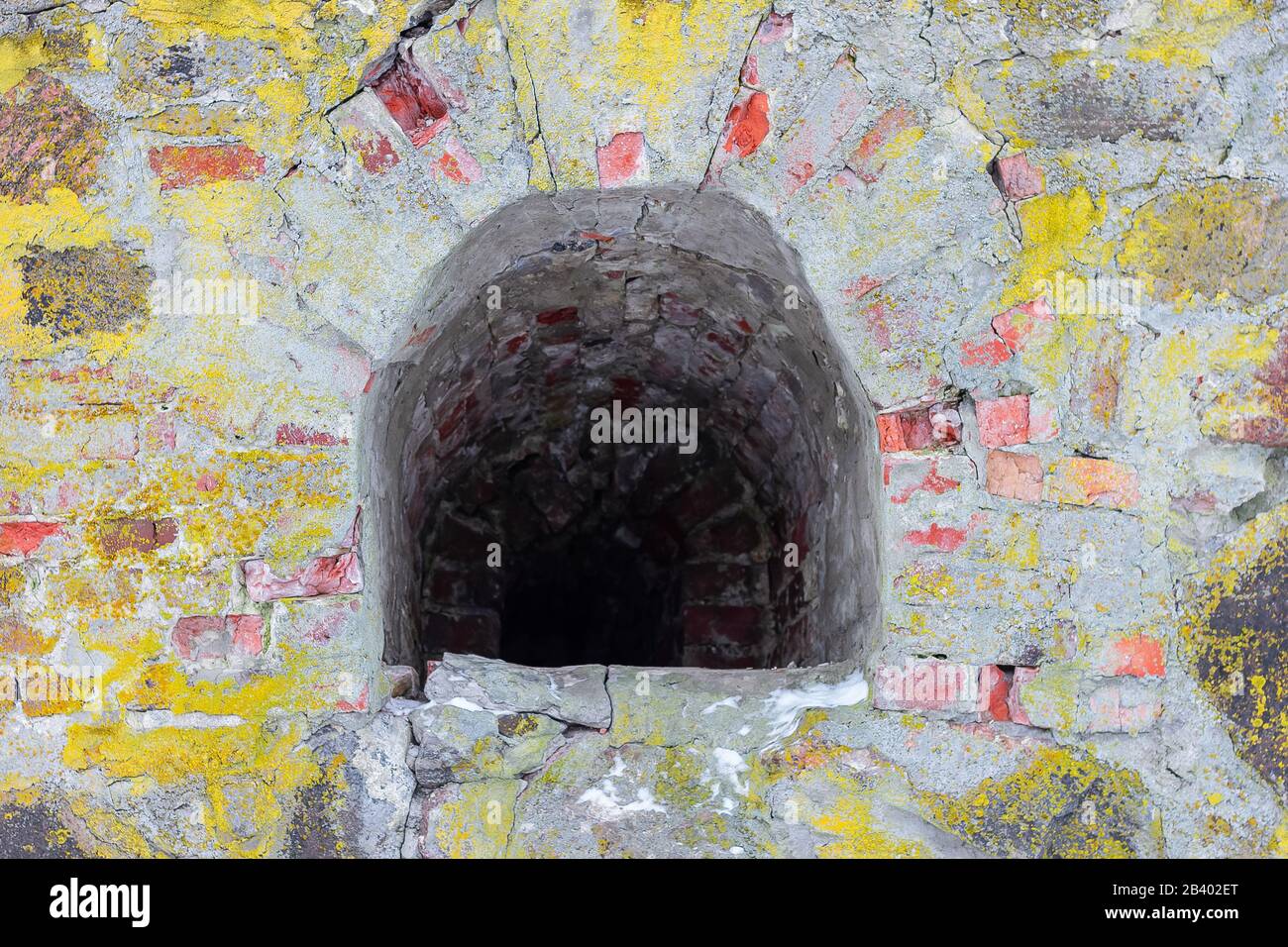 Window of the castle brick structure old Stock Photo - Alamy