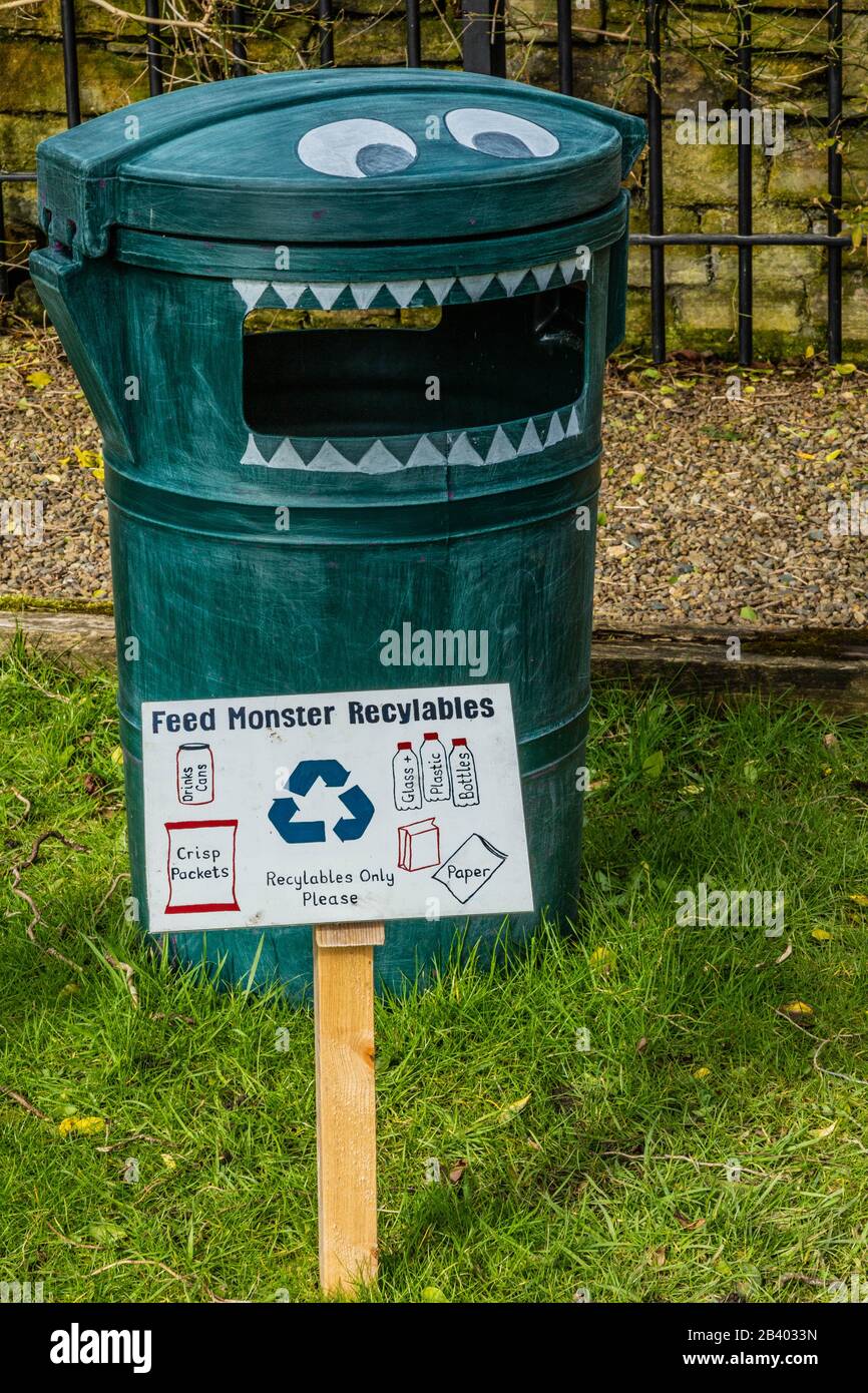 Monster recycle bin hi-res stock photography and images - Alamy