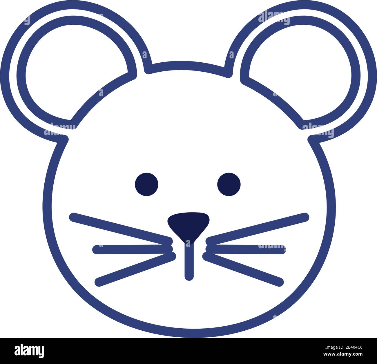 Cute mouse cartoon line style icon vector design Stock Vector Image ...