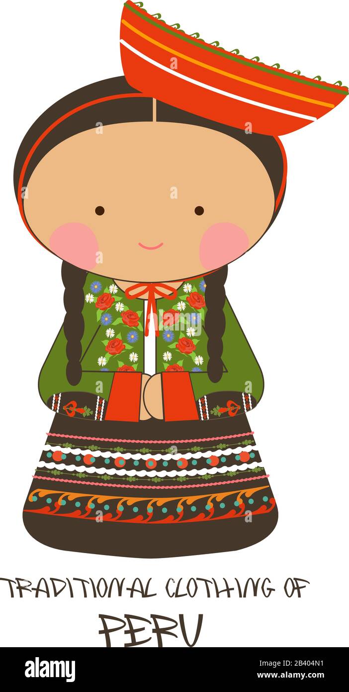Peru traditional clothing Stock Vector Images - Alamy