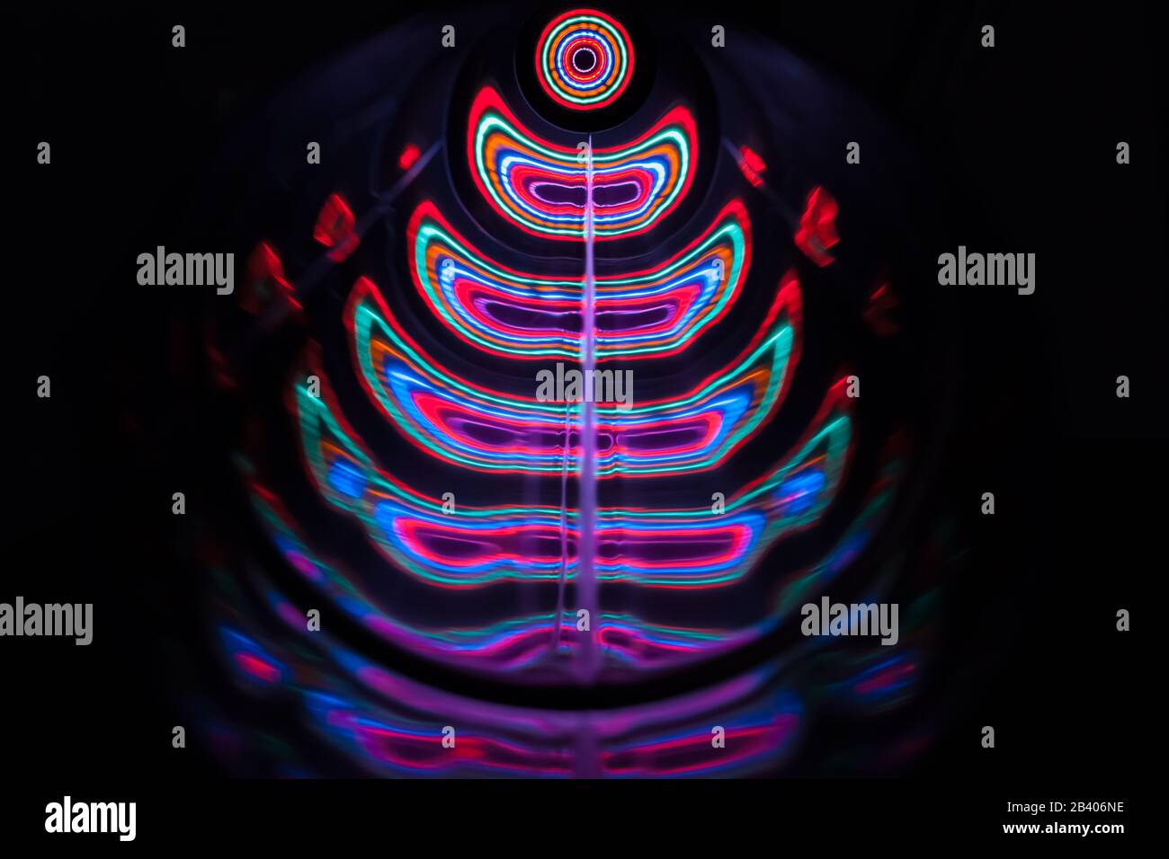 Sound waves in the dark in full color Stock Photo - Alamy