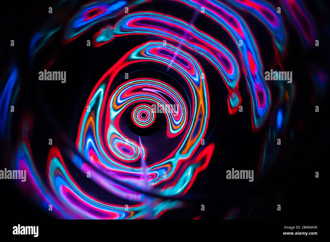 Sound waves in the dark in full color Stock Photo - Alamy